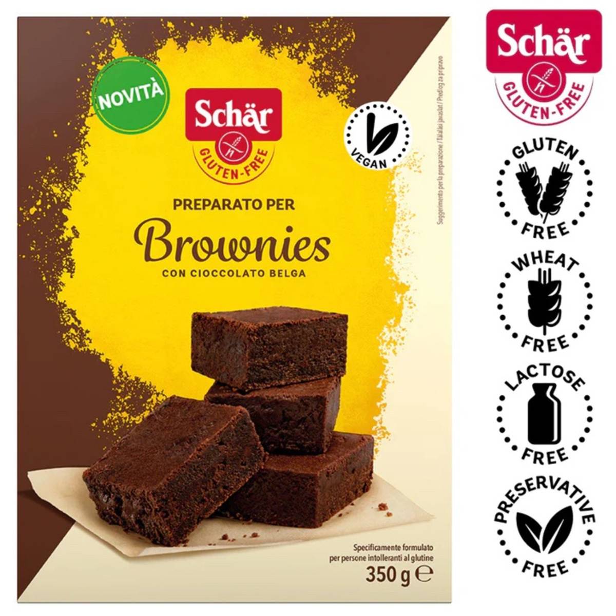 Schar Brownies Mix with Belgian Chocolate, Gluten Free | NTUC FairPrice
