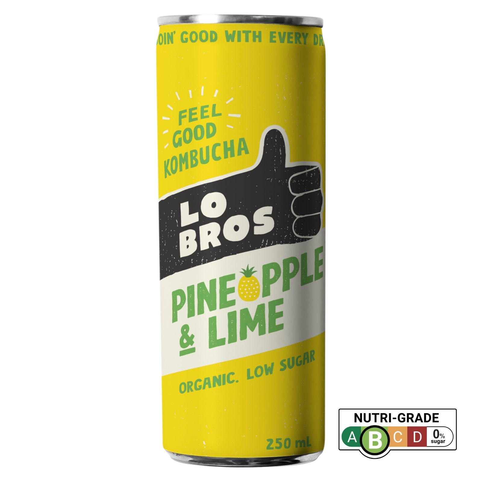 Lo Bros Organic Pineapple & Lime Kombucha | NTUC FairPrice