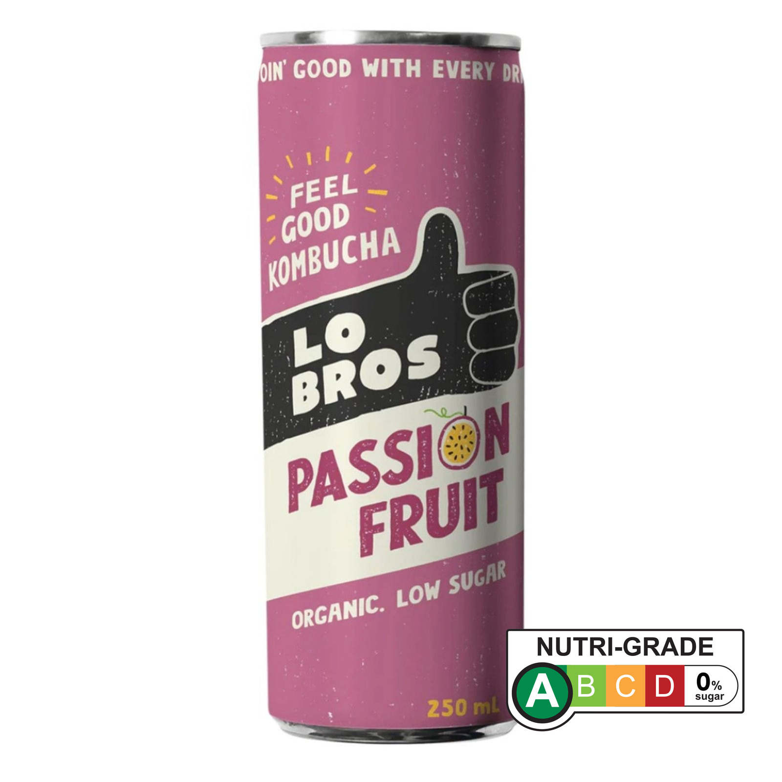Lo Bros Organic Passionfruit Kombucha | NTUC FairPrice