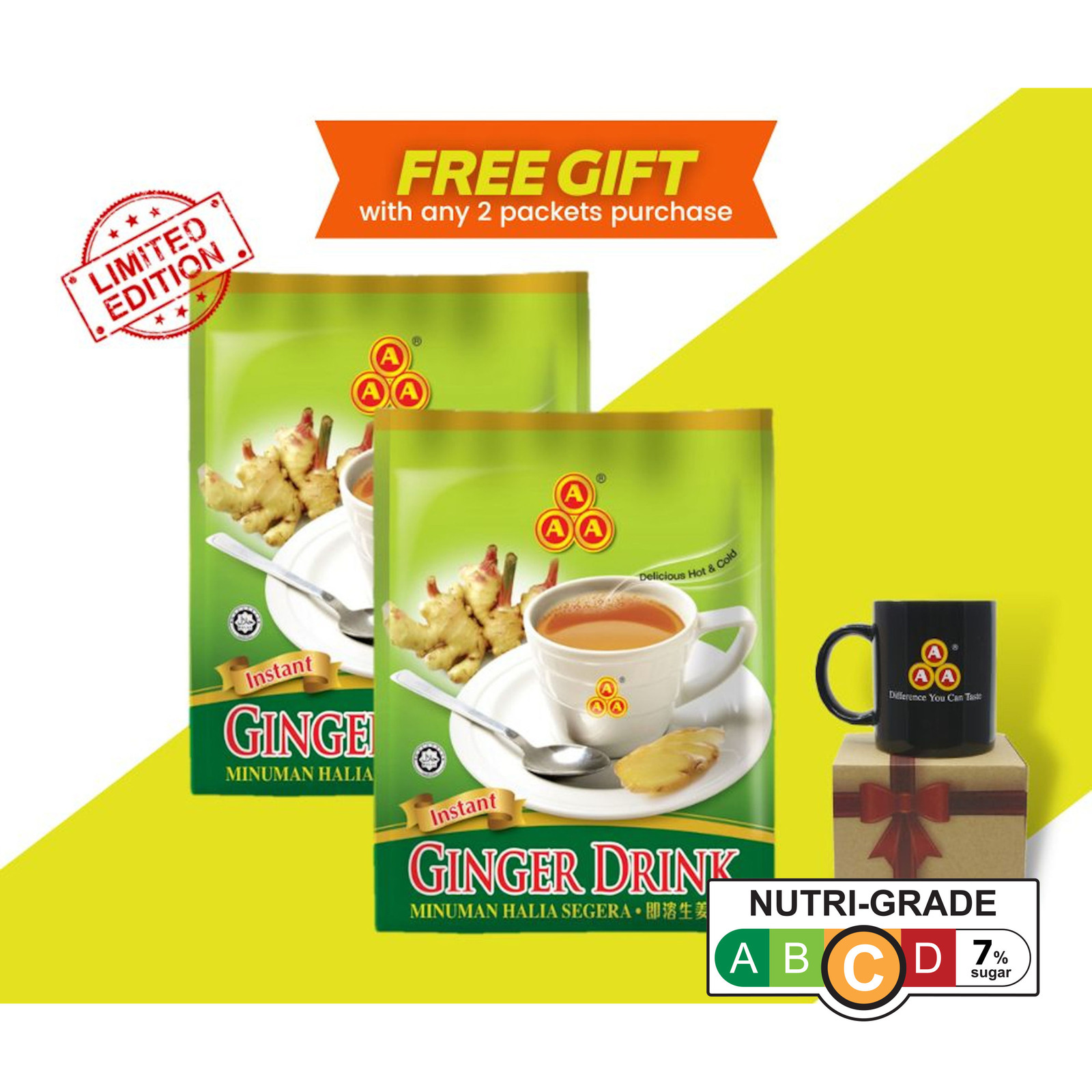 AAA Instant Ginger Drink (Honey) Bundle | NTUC FairPrice