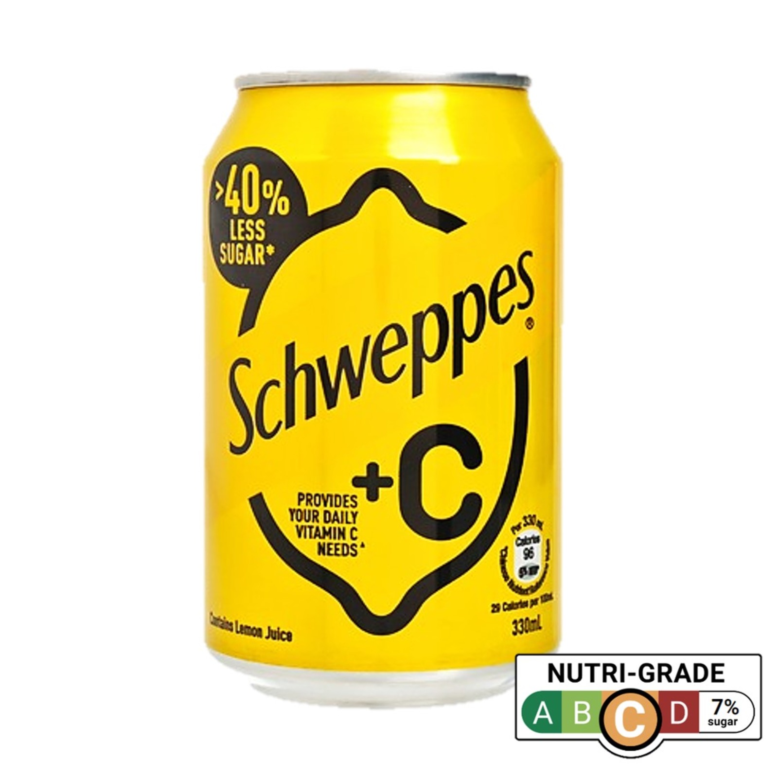 Schweppes C Lemon Flavoured Soda Can [Bundle of 3] | NTUC FairPrice