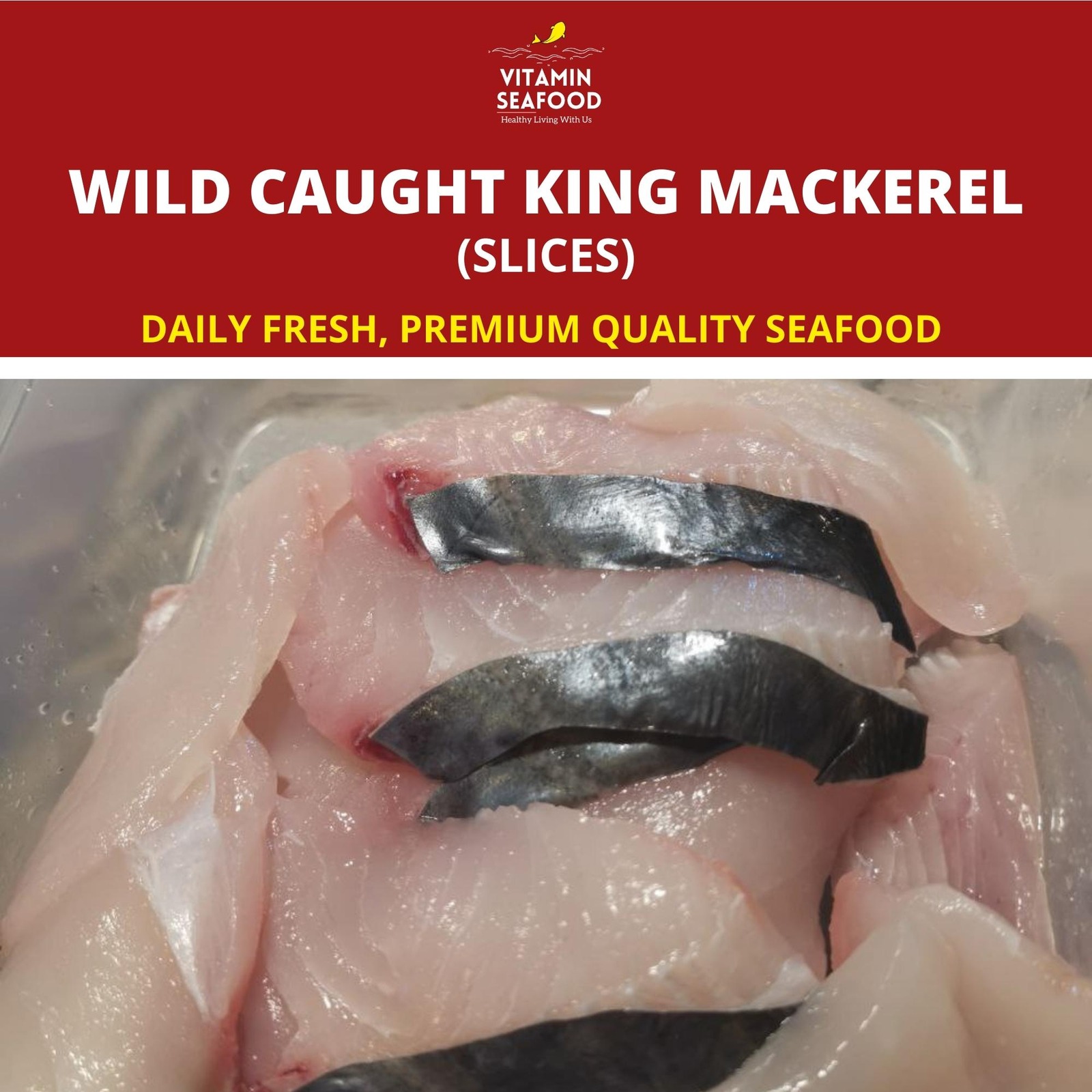 Vitamin Seafood King Mackerel Batang Slices Ntuc Fairprice