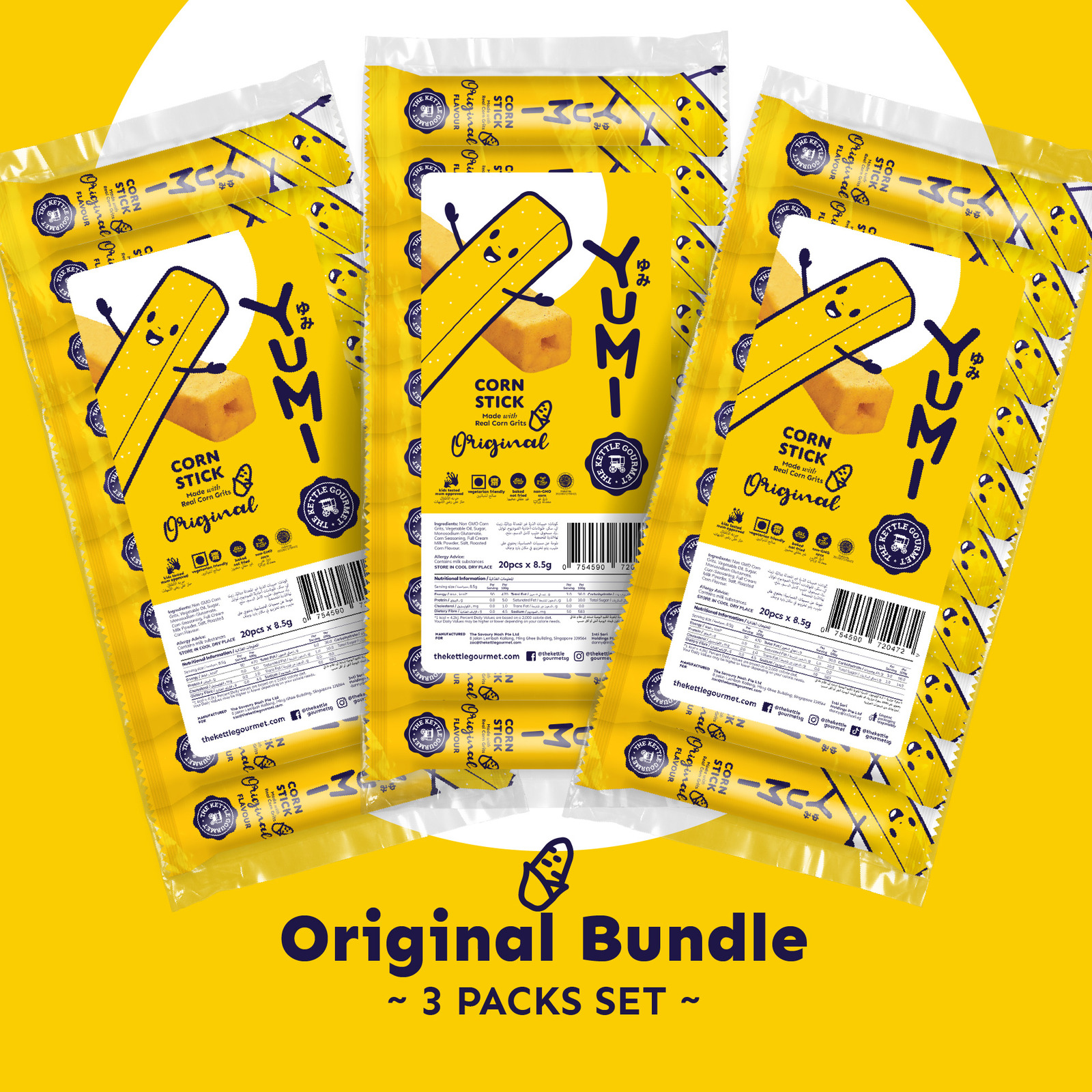 YUMI Original Corn Stick (Bundle of 3) | NTUC FairPrice