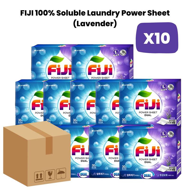 FIJI 100% Soluble Laundry Power Sheet (Lavender) | NTUC FairPrice