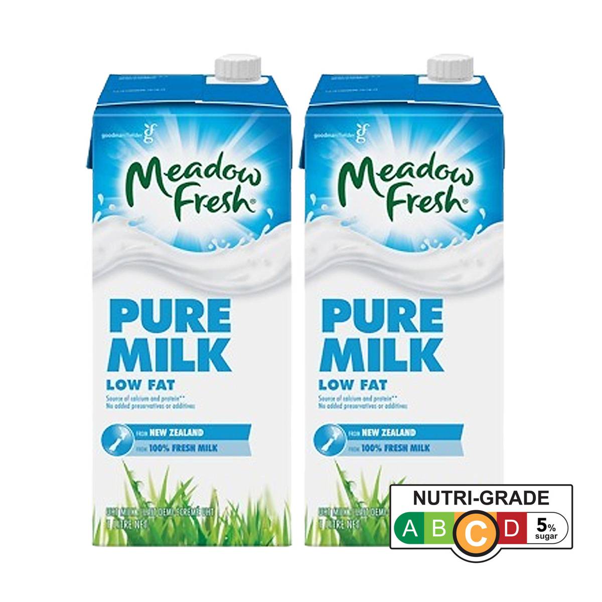 Meadow Fresh Bundle of 2 New Zealand UHT Milk - Low Fat | NTUC FairPrice