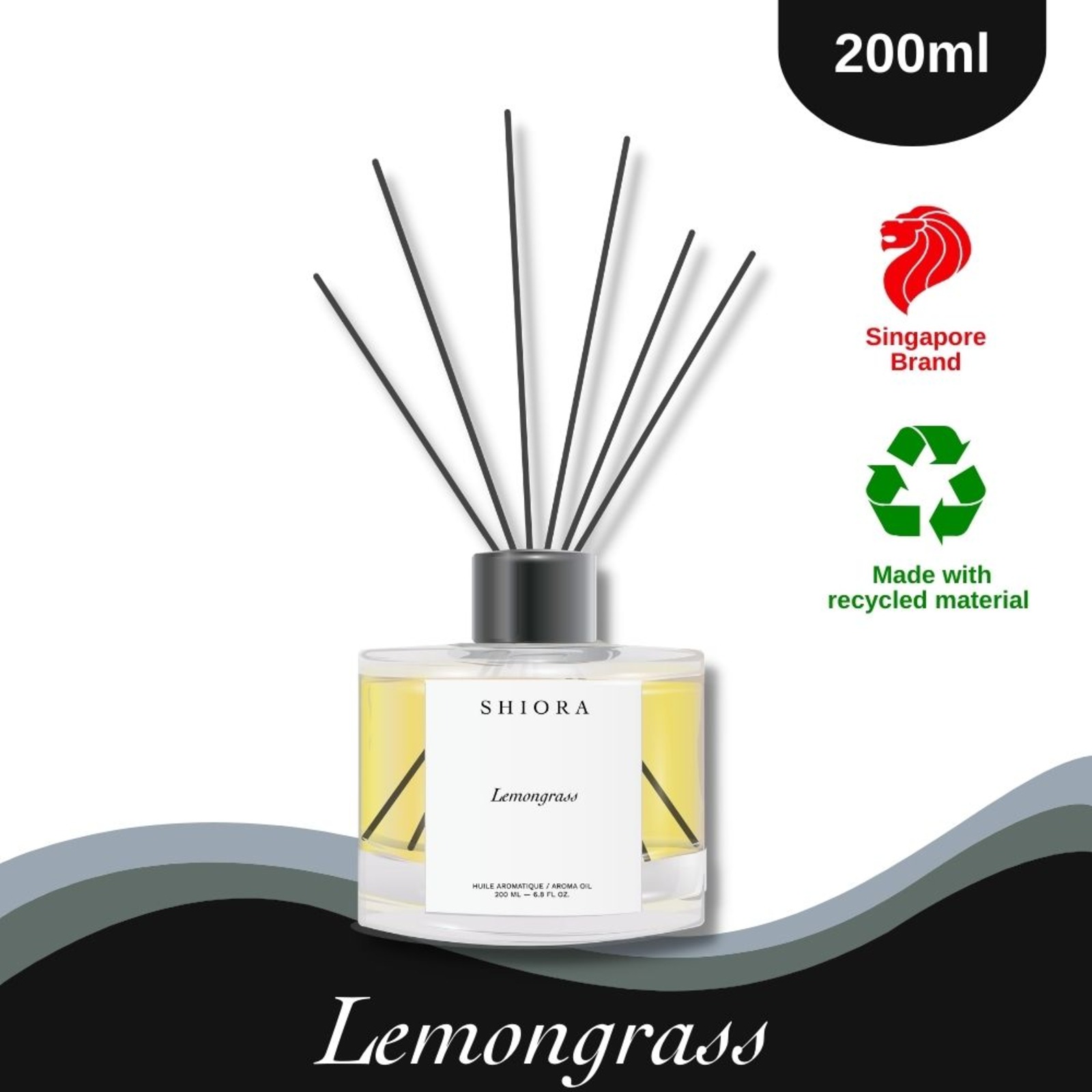 Shiora Lemongrass Scent Reed Diffuser | NTUC FairPrice