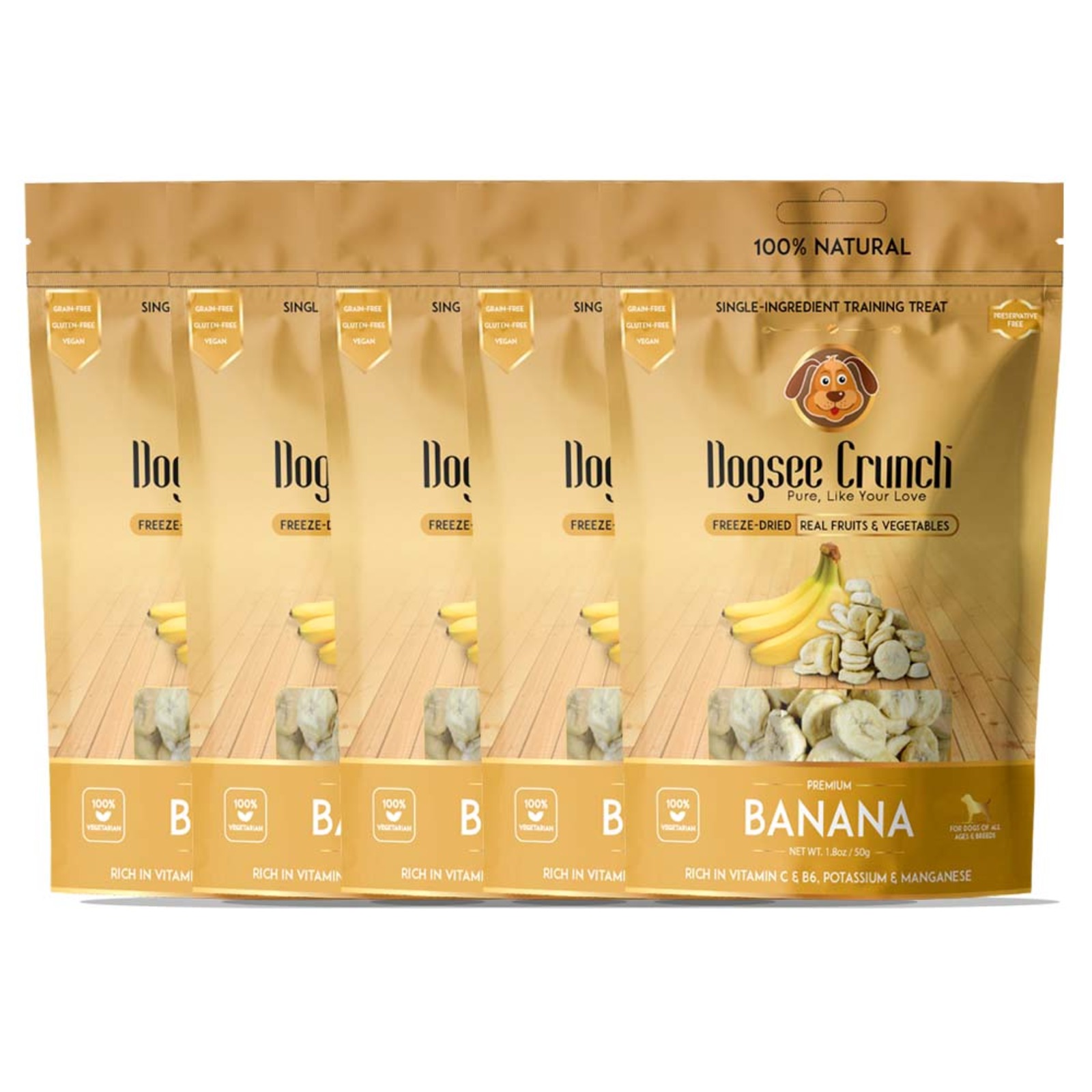 Dogsee Crunch Freeze-Dried Banana Treats | NTUC FairPrice
