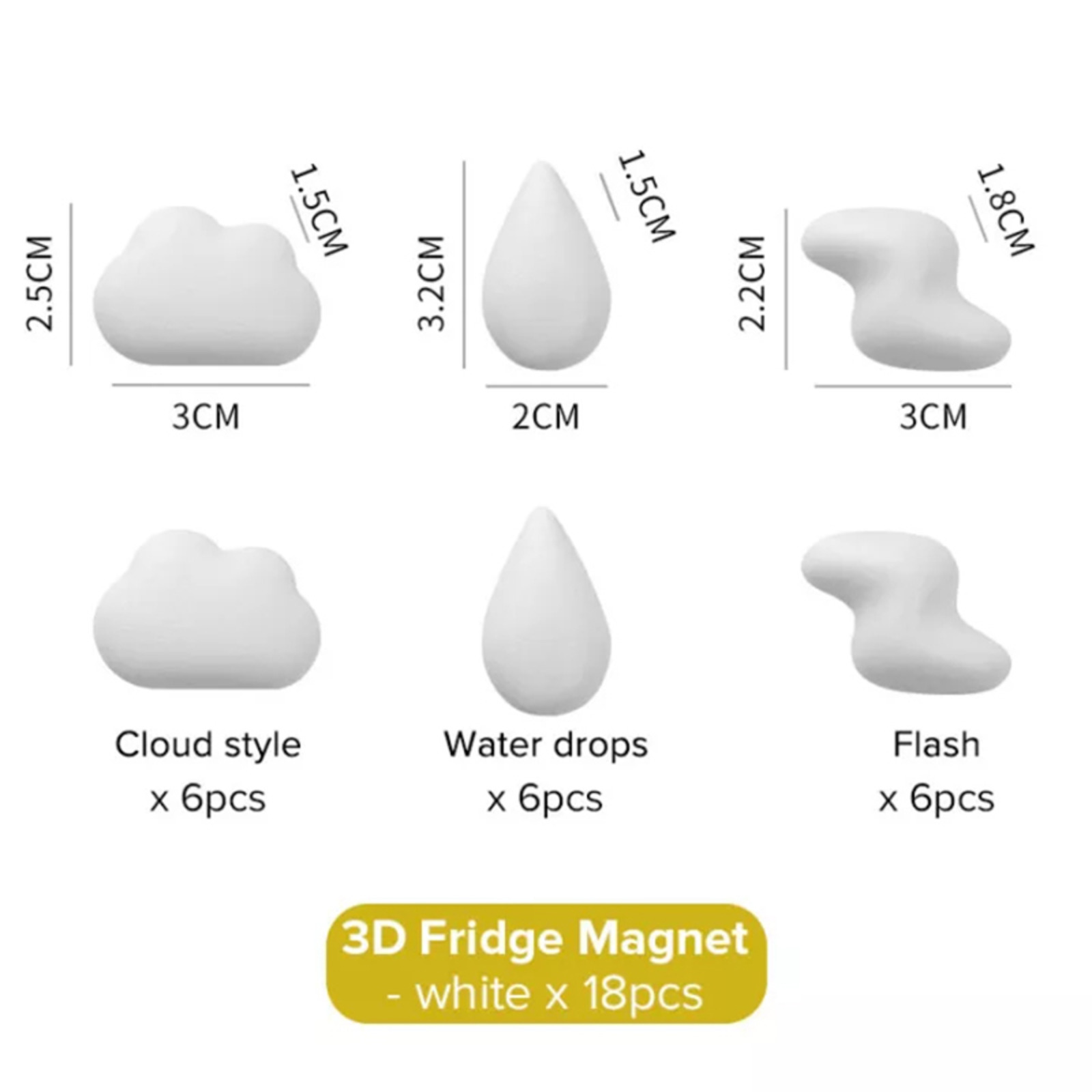 Sweet Home 3D Fridge Magnet (18Pcs) | NTUC FairPrice