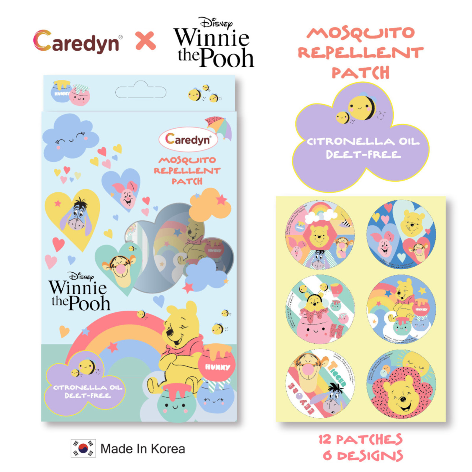 Caredyn Disney Winnie The Pooh Mosquito Repellent Patch | NTUC FairPrice