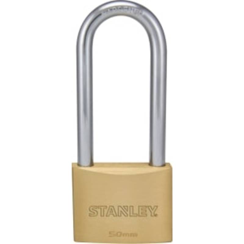 Stanley Solid Brass Long Shackle Padlock | NTUC FairPrice