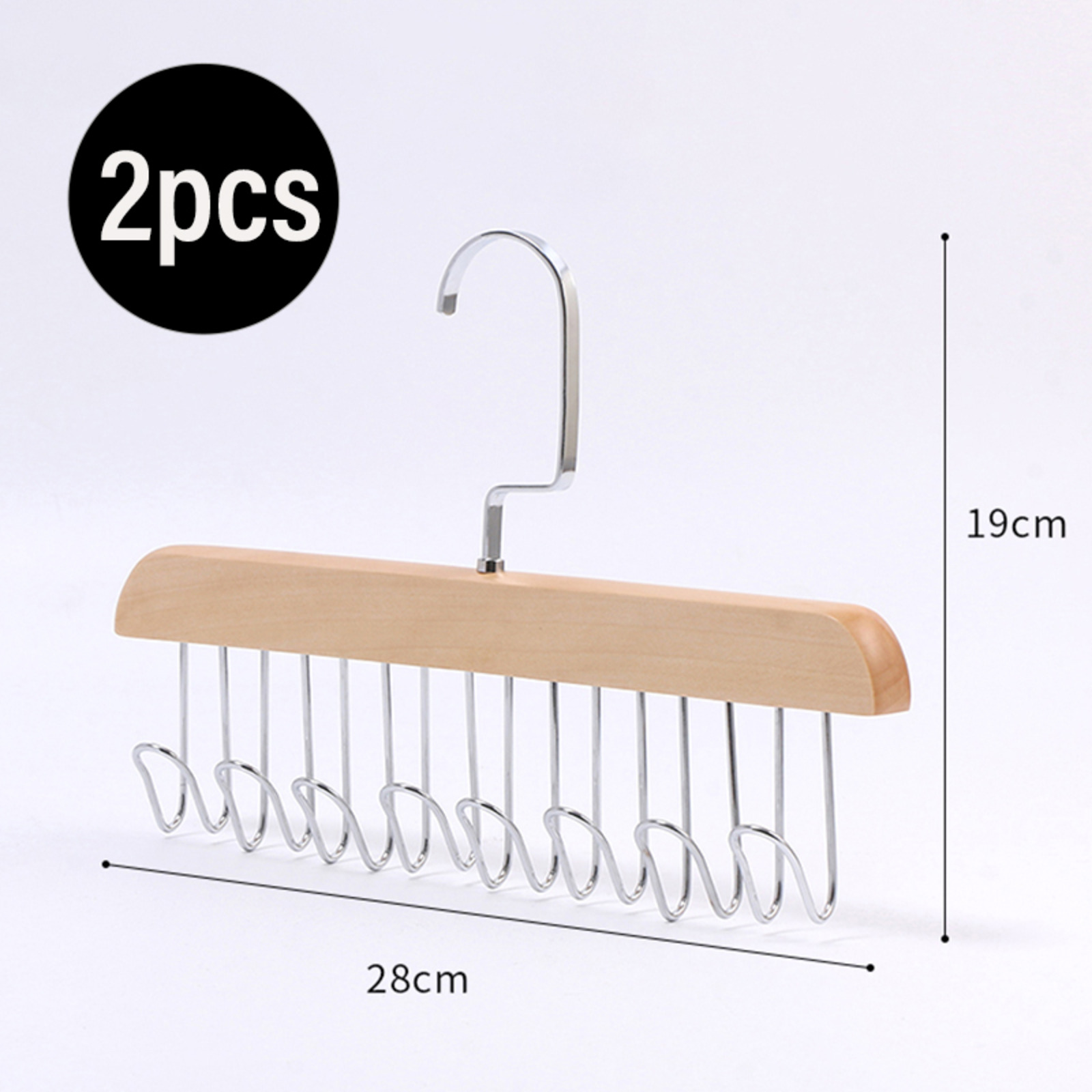 Sweet Home Multi Hook Wooden Rack - 8 Hooks (Yellow) | NTUC FairPrice