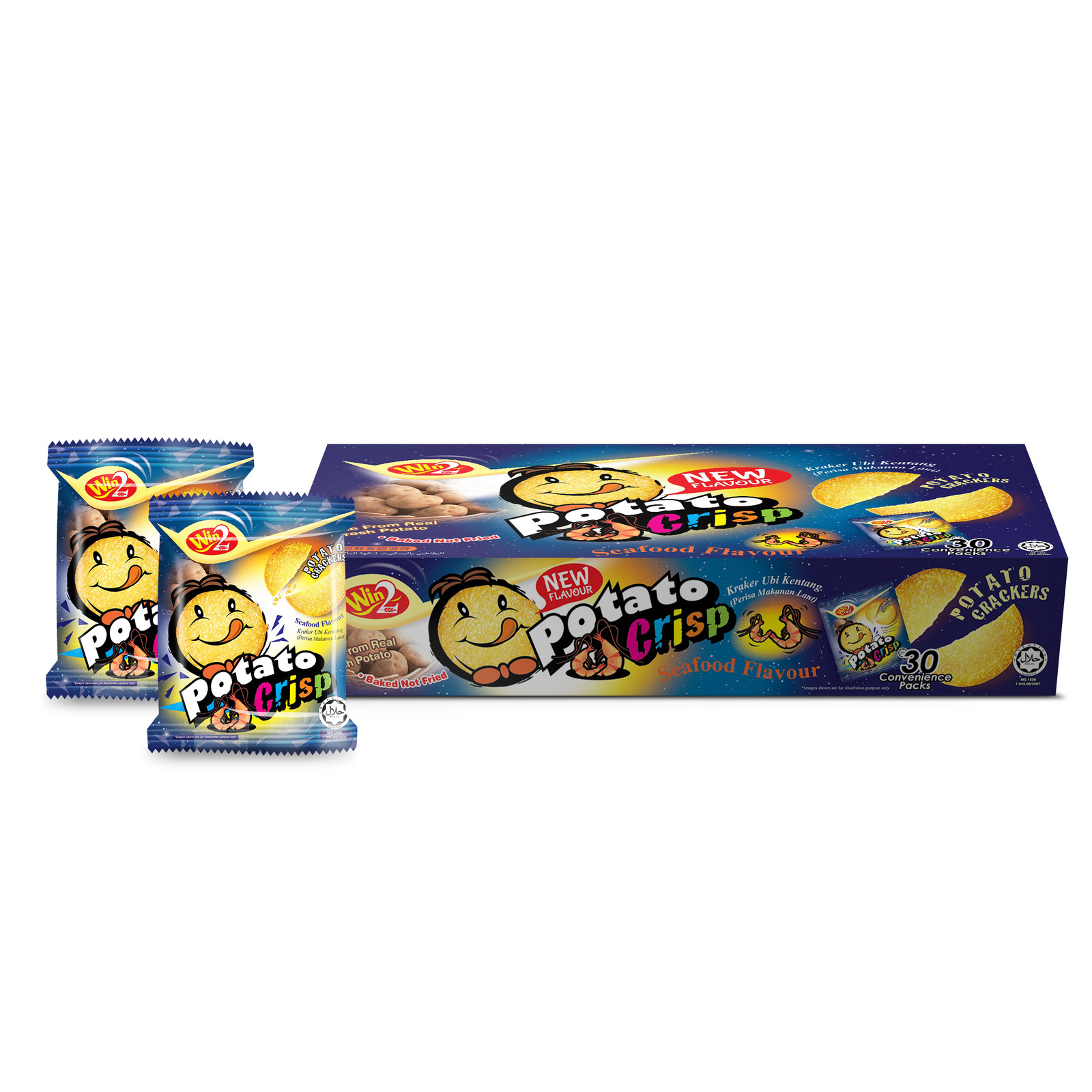 Win2 Potato Crisp Seafood Flavour | NTUC FairPrice