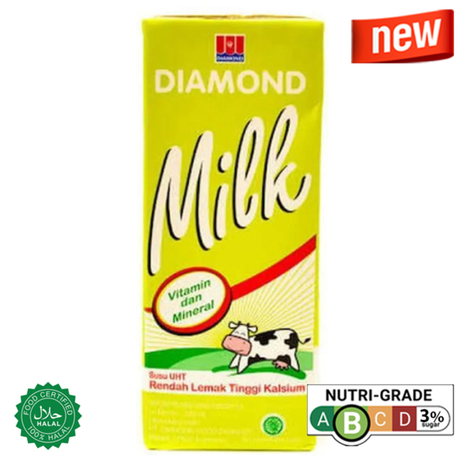 Diamond Low Fat UHT Full Cream Milk 8 Vit + 5 Mineral | NTUC FairPrice