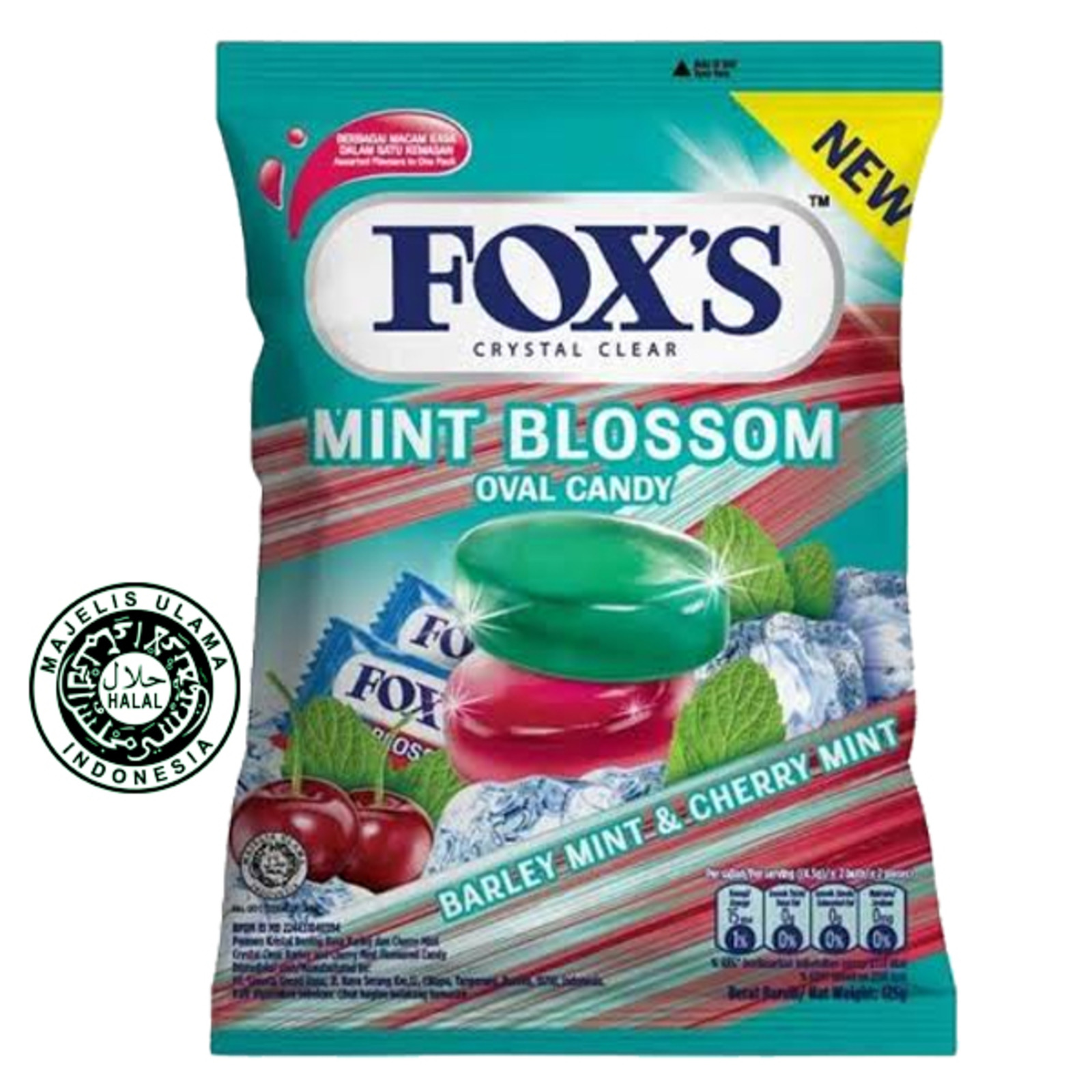 Fox's Crystal Clear Oval Candy Barley Mint & Cherry Mint | NTUC FairPrice