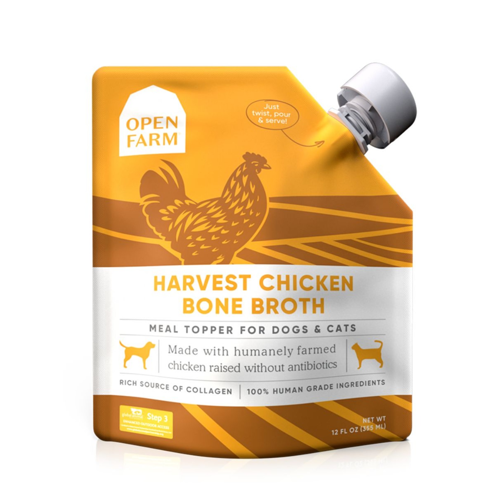 Open Farm Harvest Chicken Bone Broth | NTUC FairPrice