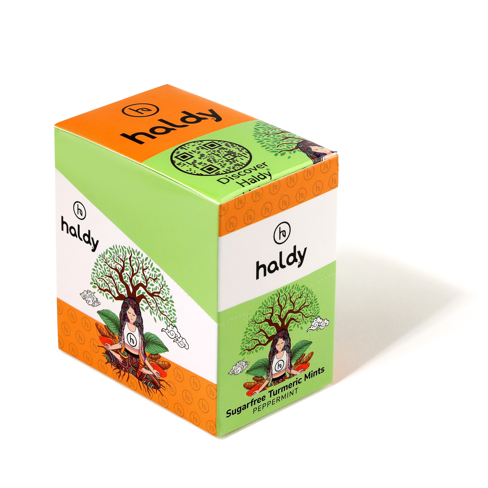 Haldy Sugarfree Turmeric Mints 6 Pack | Peppermint | NTUC FairPrice