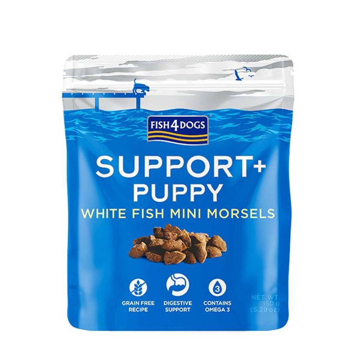 Fish 4 Dogs Puppy White Fish Mini Morsels-Digestion | NTUC FairPrice