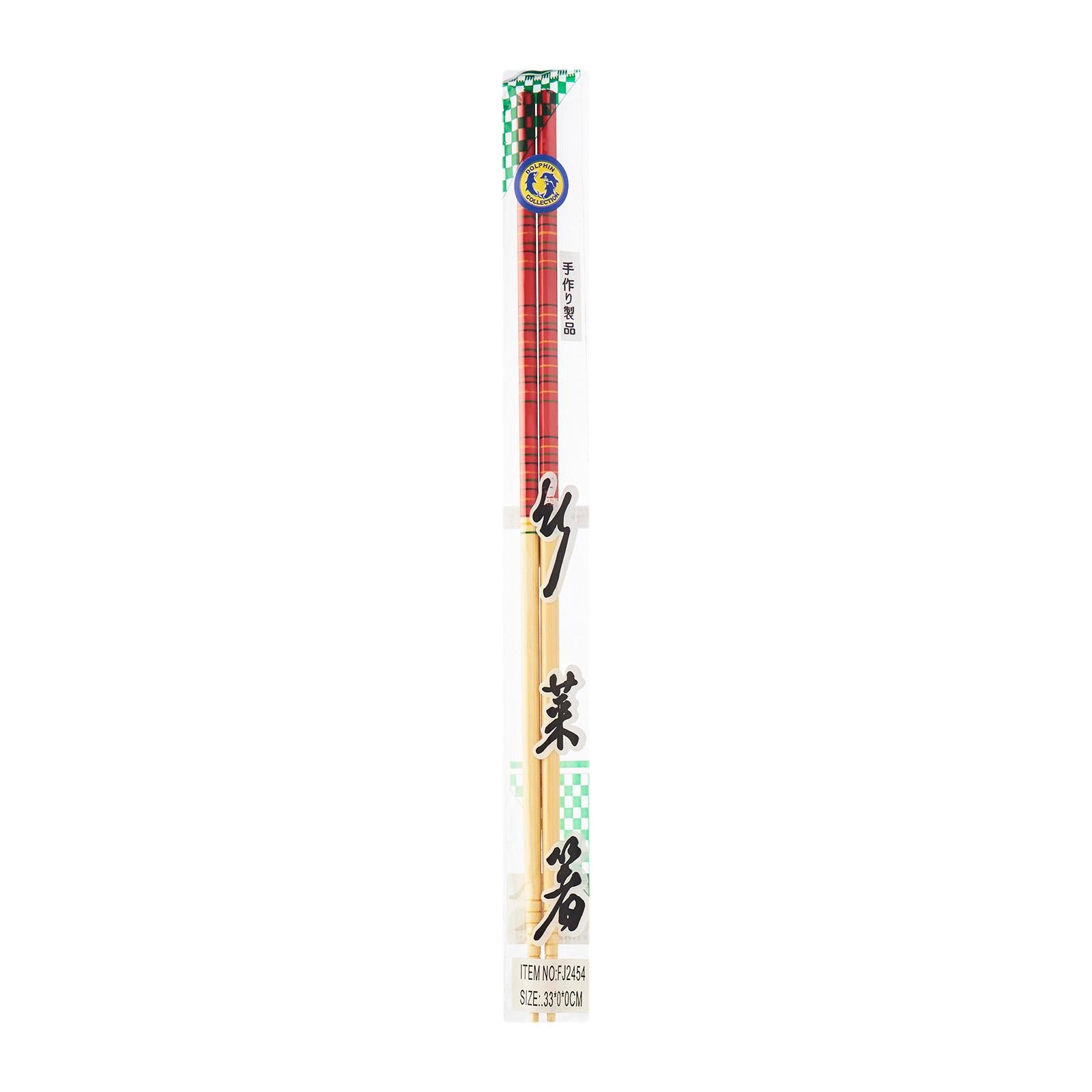 Dolphin Collection Bamboo Long Chopstick (Red Strip) (2 pcs) | NTUC ...