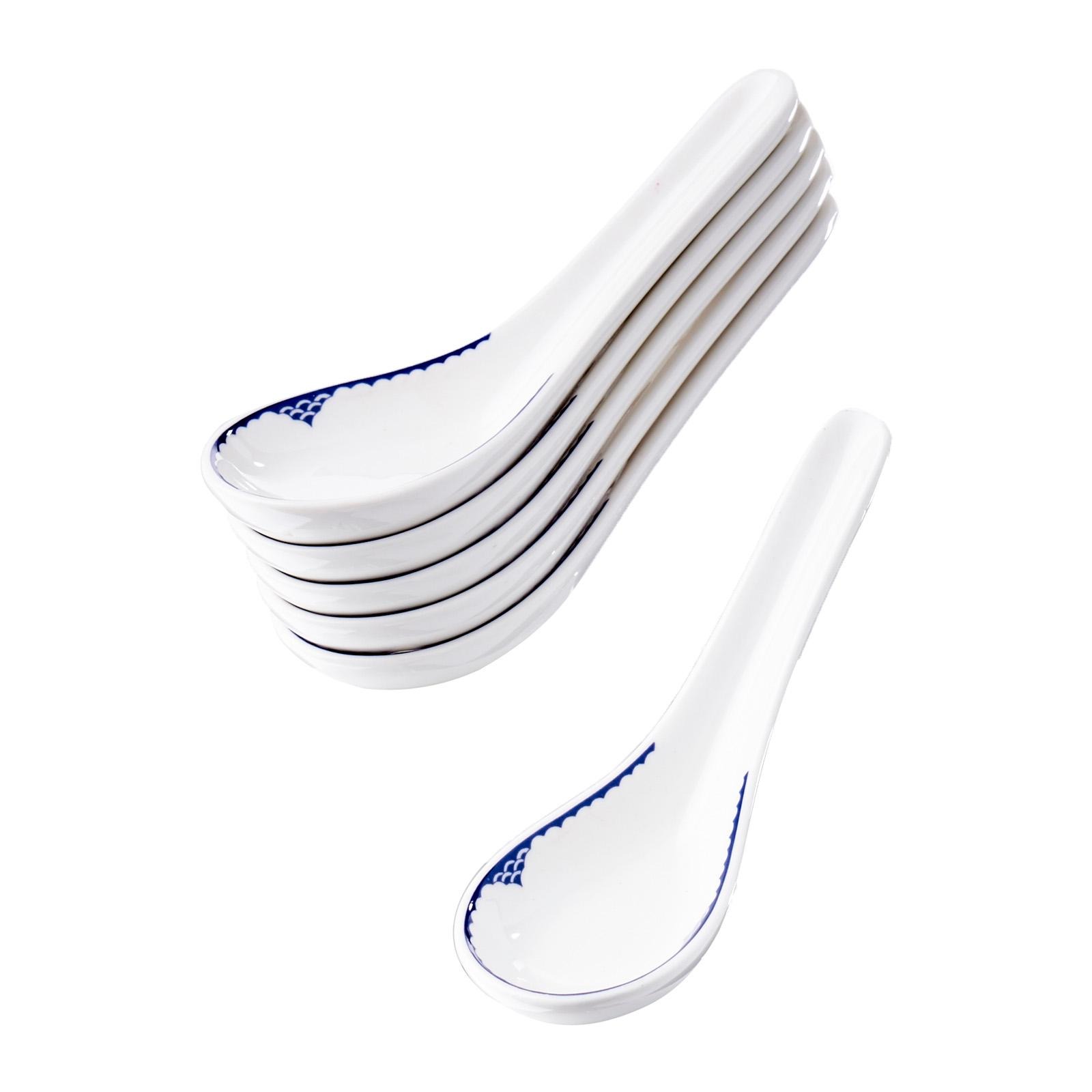 Orient Porcelain Spoon 12Cm (Blue Floral)-6pcs | NTUC FairPrice