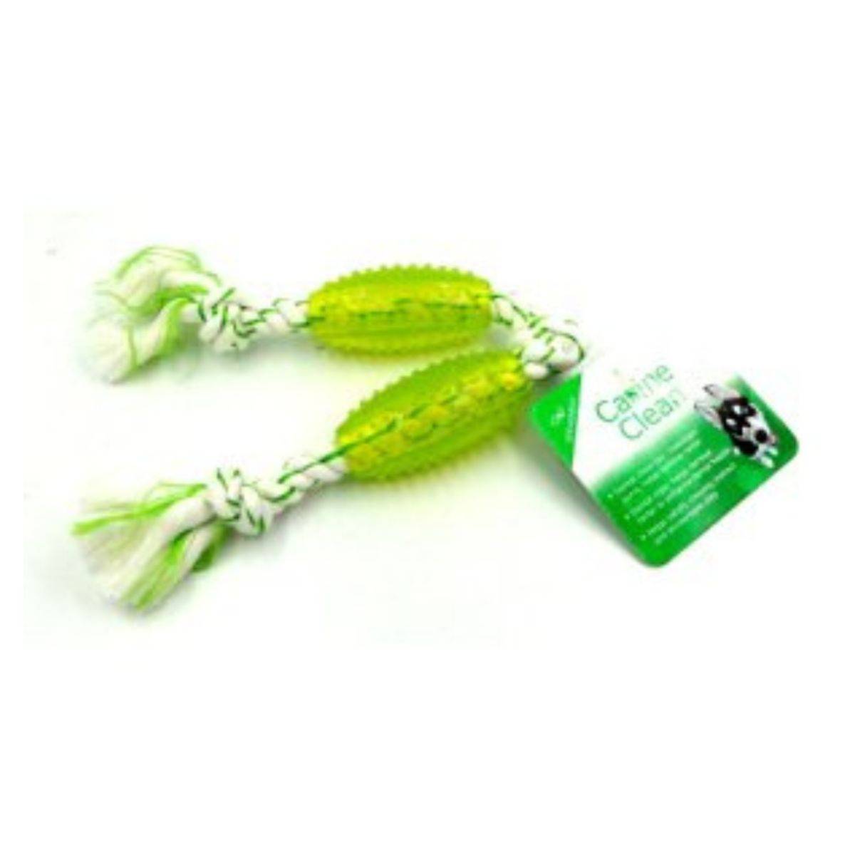 Canine Clean Dental Rope Bone With TPR Tube (Green)(38cm) | NTUC FairPrice