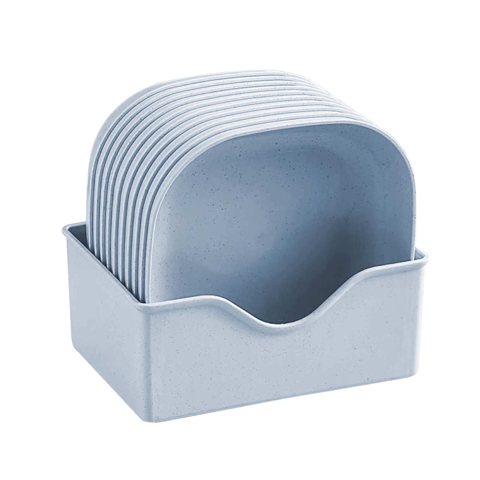 BEST Choice Blue Wheat Straw Plate Set | NTUC FairPrice