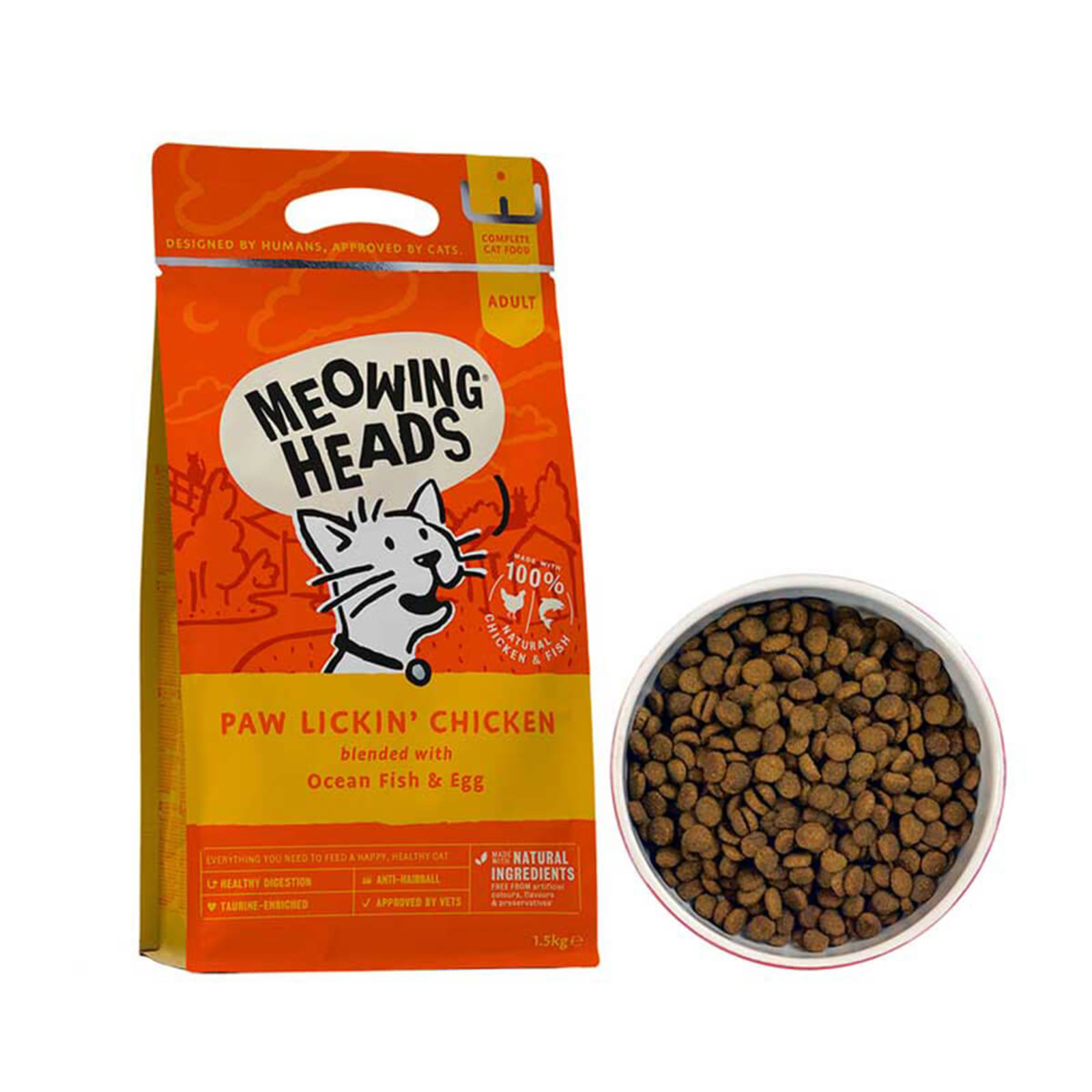 Meowing Heads Paw Lickin Chicken With Ocean Fish & Egg | NTUC FairPrice