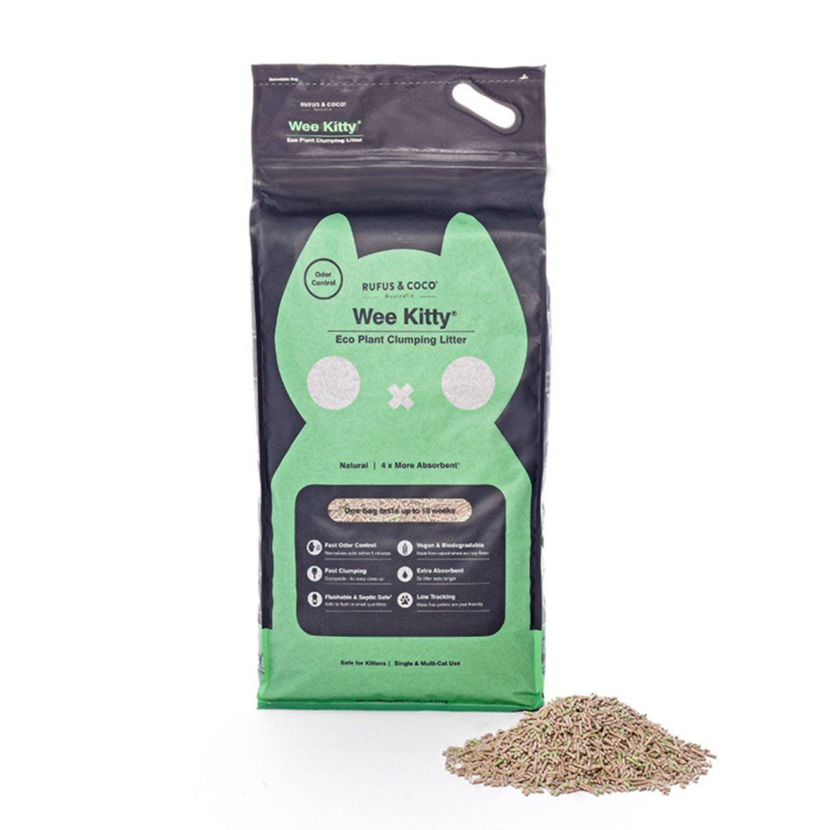 Rufus & Coco Wee Kitty Soy & Wheat Clumping Litter 18L | NTUC FairPrice