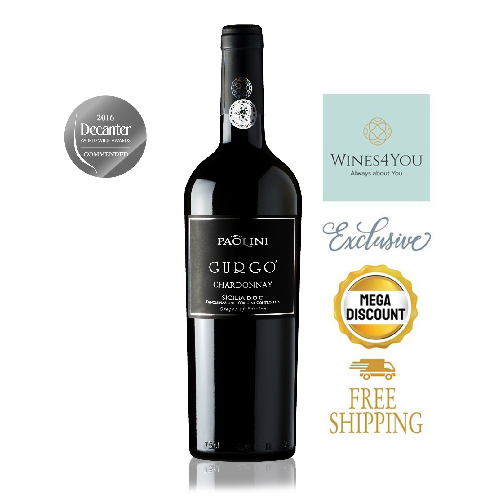 Cantine Paolini Gurgo Chardonnay Sicilia DOC Italy White 2021 | NTUC ...