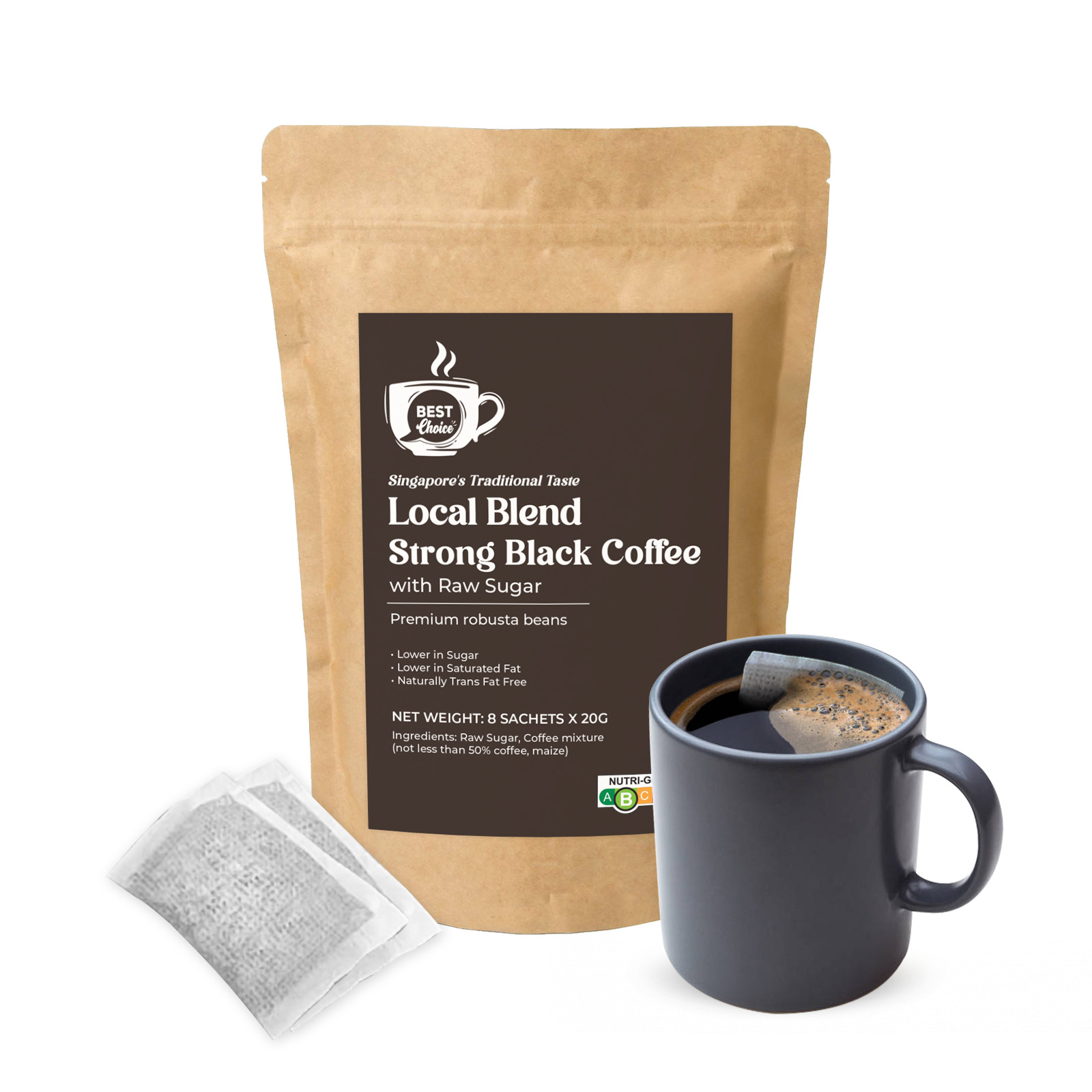 BEST Choice Strong Black Coffee (Raw Sugar) | NTUC FairPrice