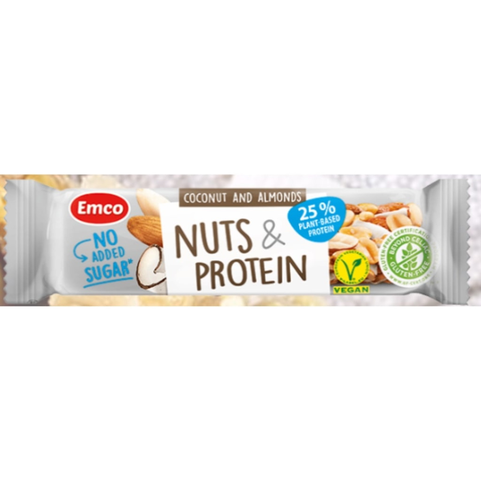 Emco Gluten-Free No Sugar Keto Bar (Coconut & Almonds) | NTUC FairPrice