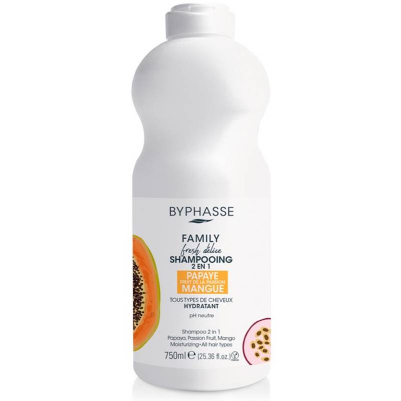 Byphasse Family Fresh Delice 2 in 1 All Hair Types Shampoo | NTUC FairPrice