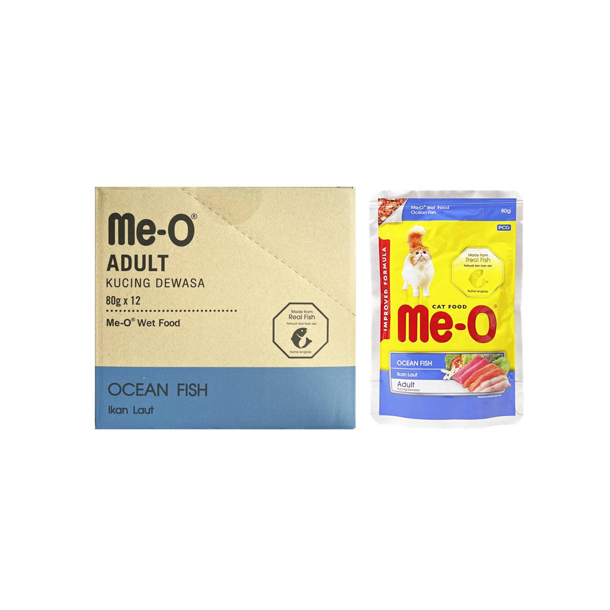 Me-O Pouch Adult Ocean Fish | NTUC FairPrice