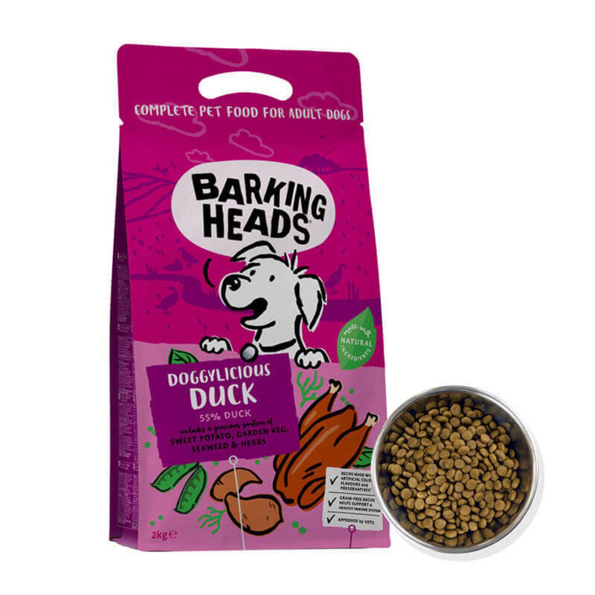 Barking Heads Doggylicious Duck, Veggies & Seaweed | NTUC FairPrice