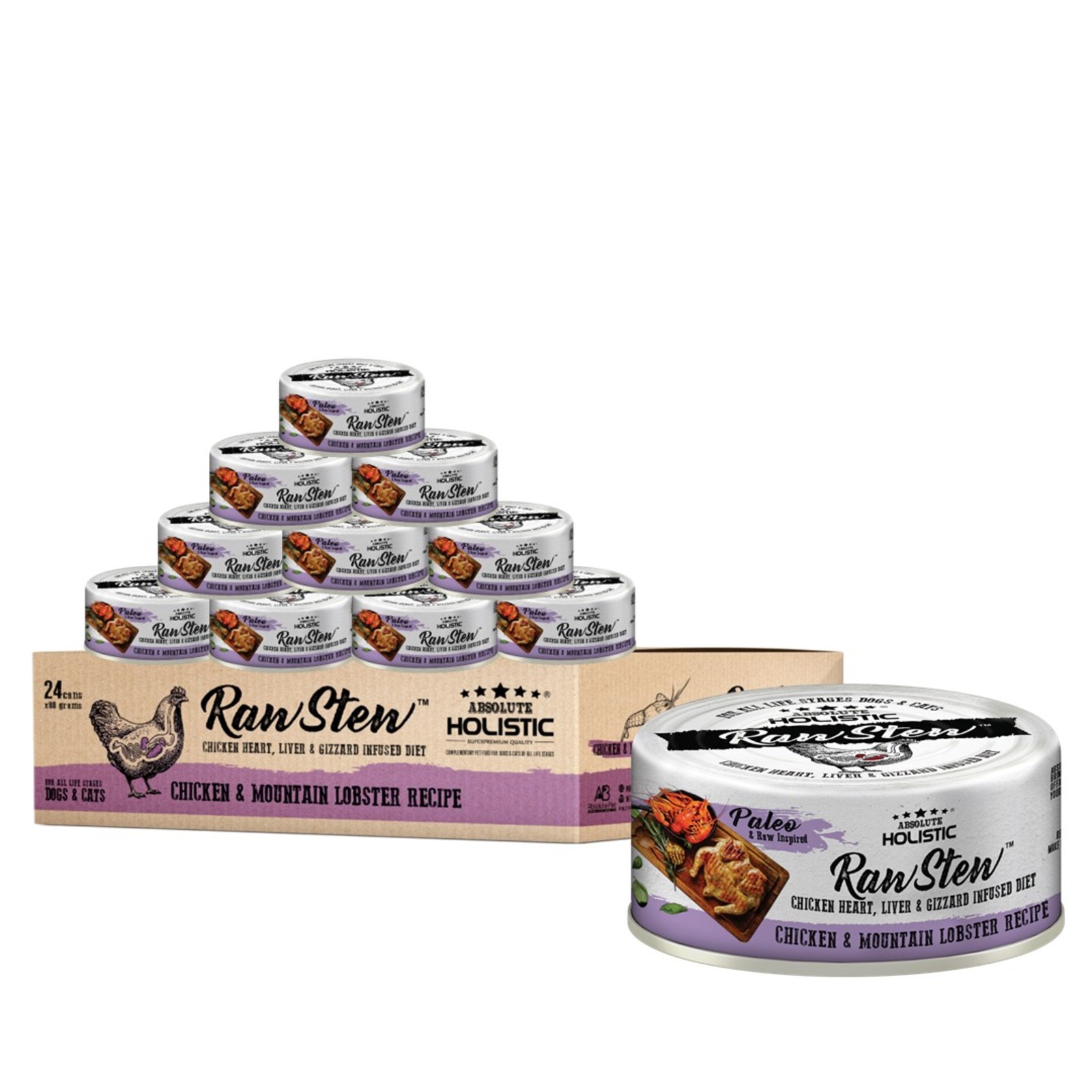 Absolute Holistic Raw Stew Food For Cat&Dog-Chicken&Lobster | NTUC ...