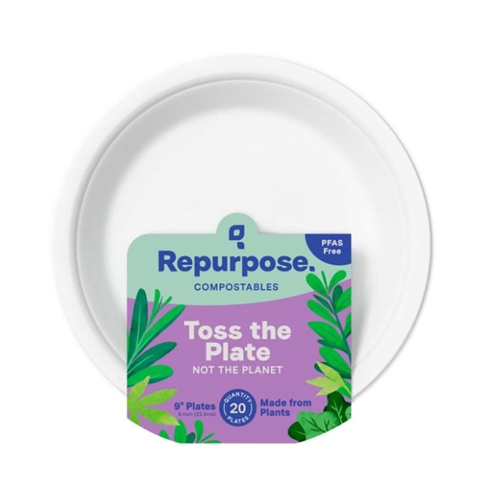 Repurpose Compostable 22.5cm Disposable Plates | NTUC FairPrice