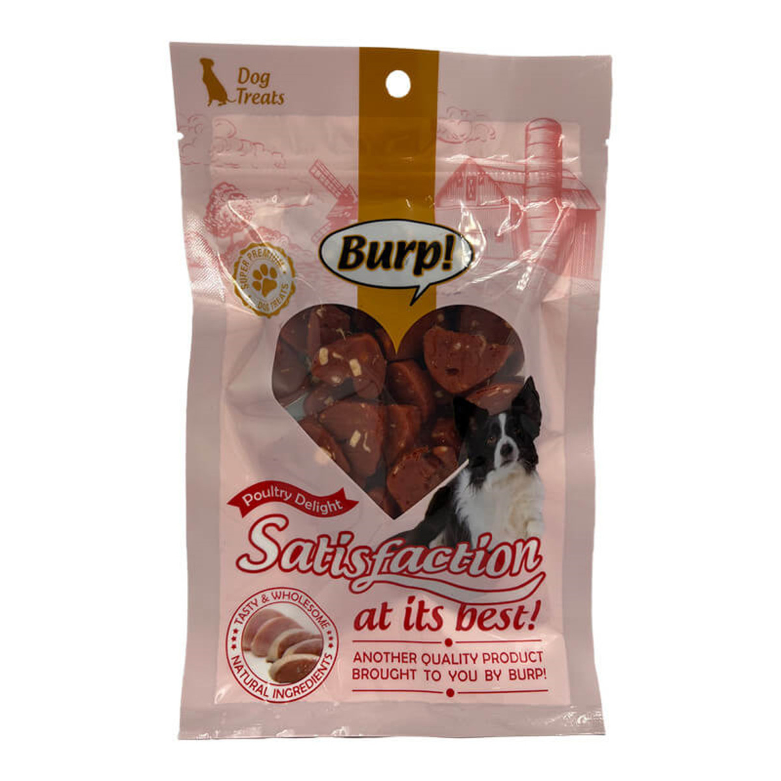 Burp Heart Shape Chicken With Cheese For Dog | NTUC FairPrice