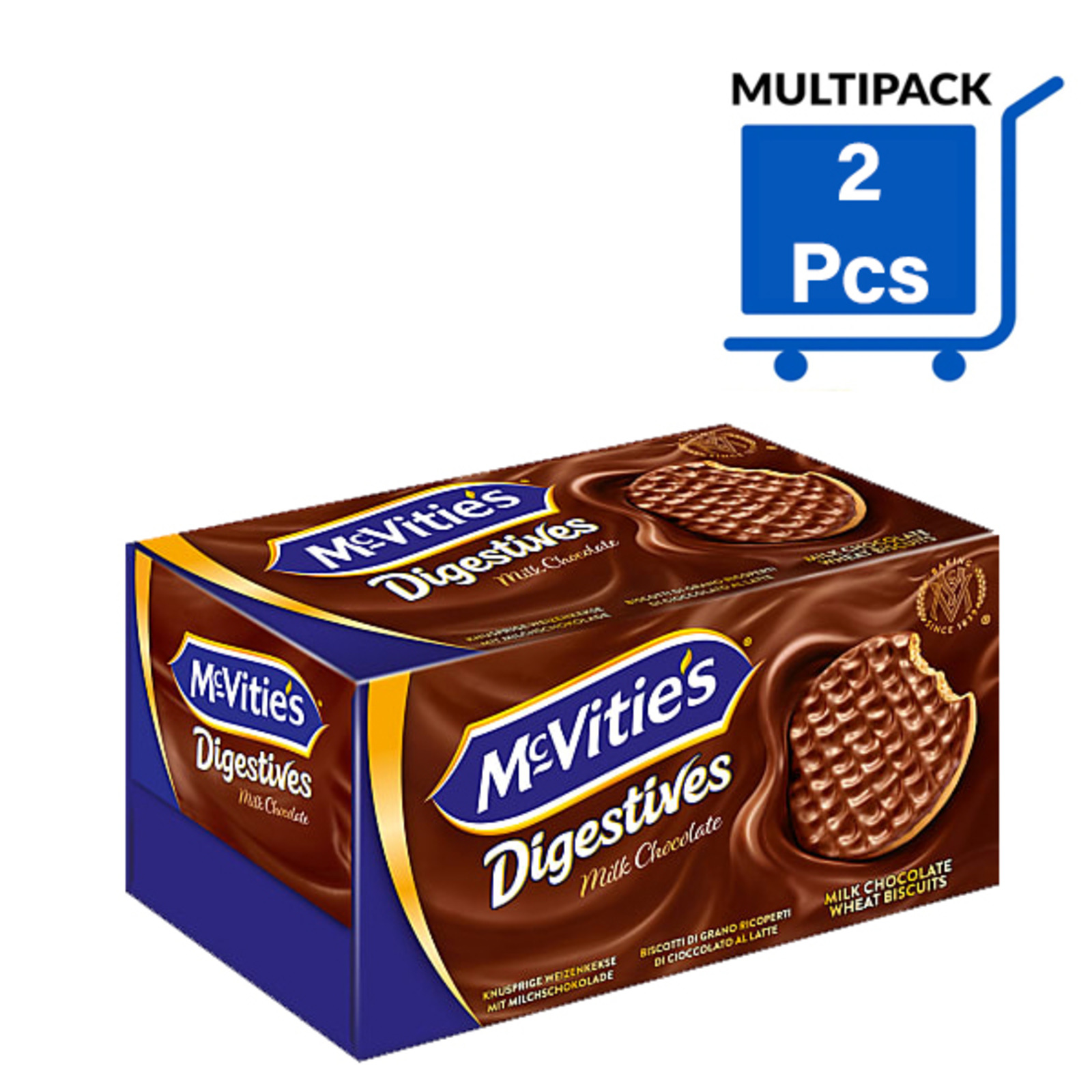 McVitie's Digestive Baked with Wheat, Milk Chocolate Biscuits | NTUC ...