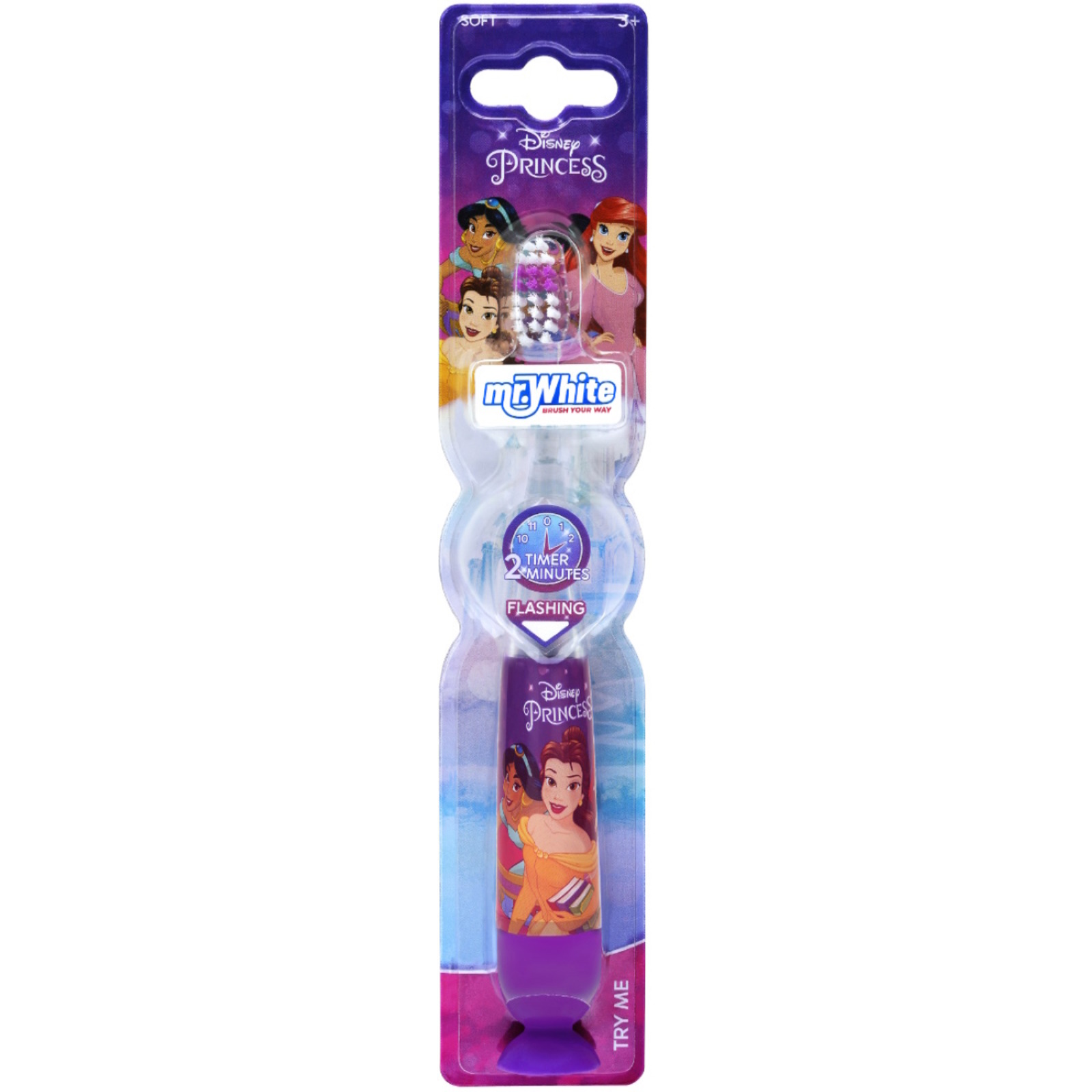 Mr White Disney Princess Flashing Toothbrush | NTUC FairPrice