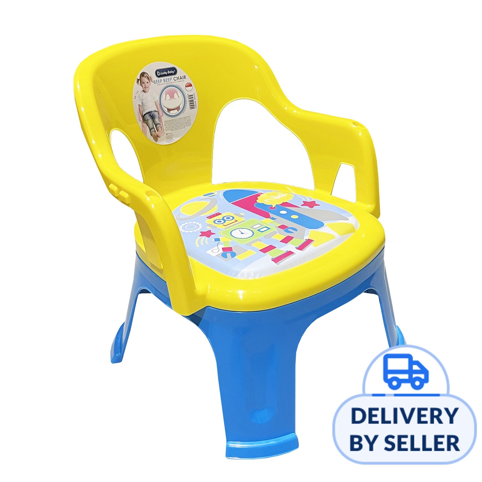 Lucky Baby Beep Beep Baby Chair - Robot | NTUC FairPrice