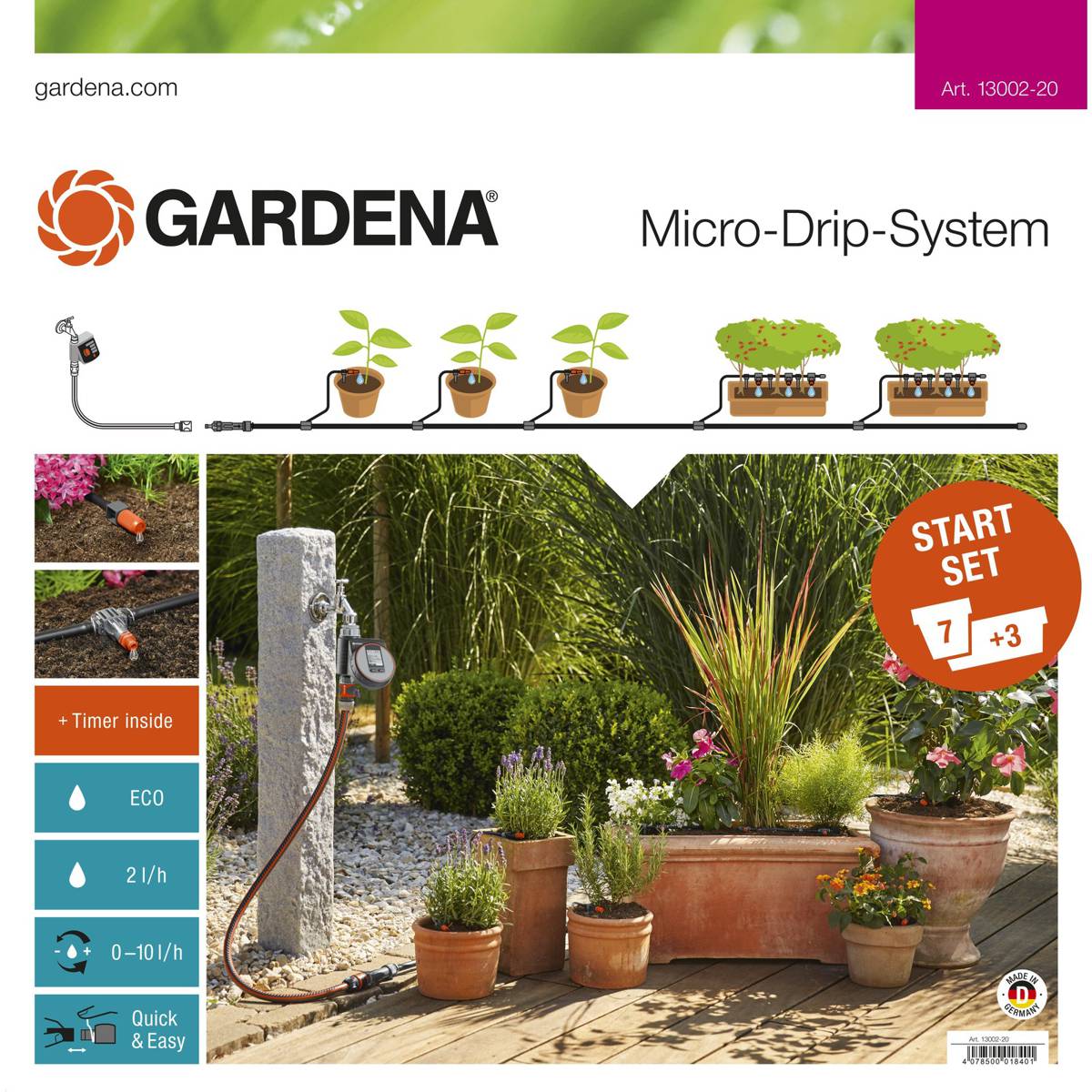 Gardena Start Set Flower Pots M Auto | NTUC FairPrice