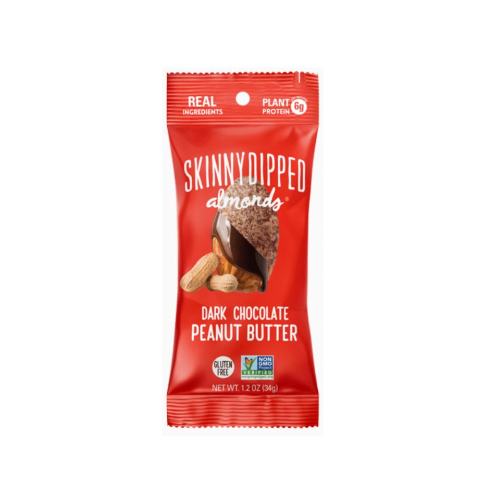 Skinnydipped Almonds Dark Chocolate Peanut Butter 10 X 1 2oz Ntuc