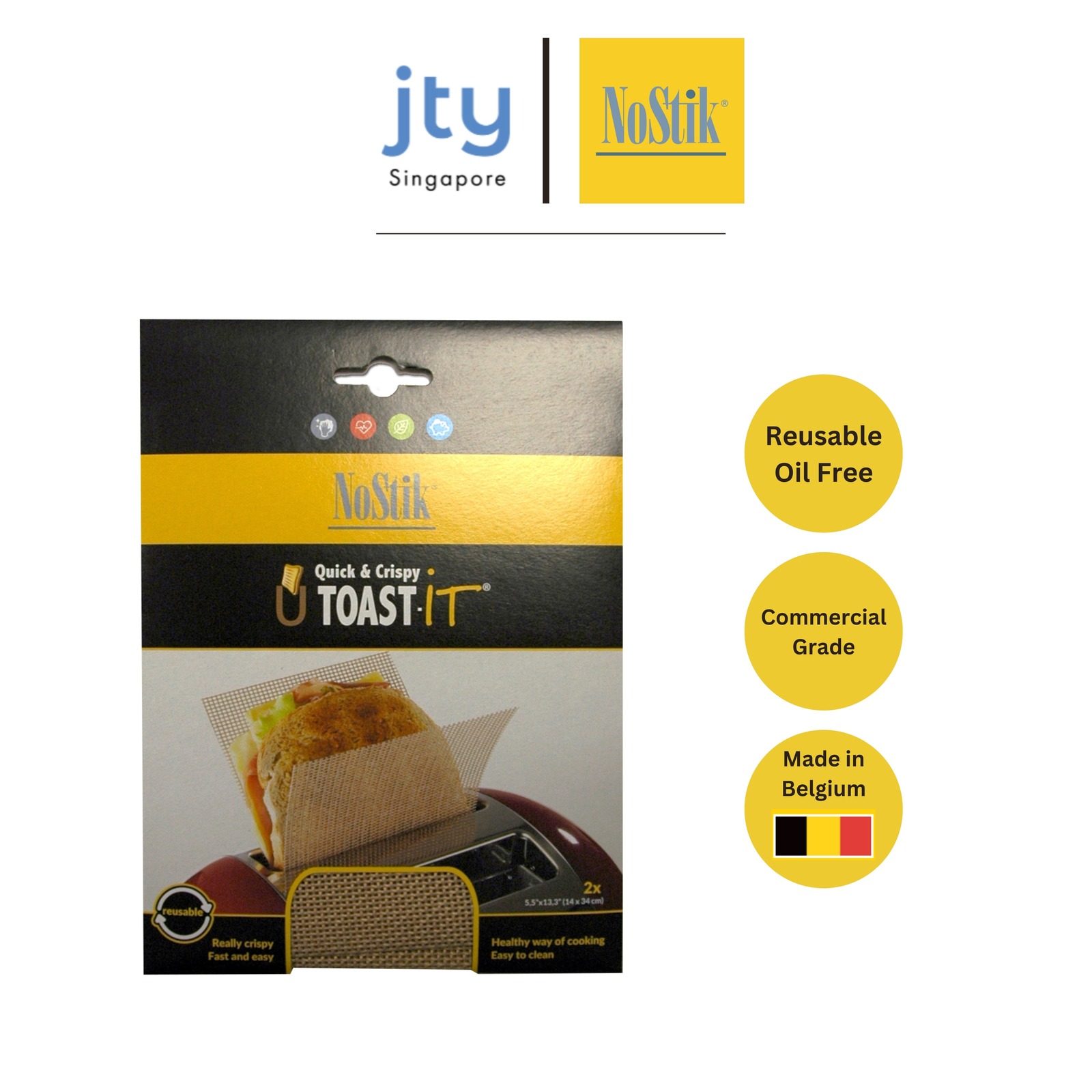 NoStik U Toast It Reusable Sandwich Mat | NTUC FairPrice