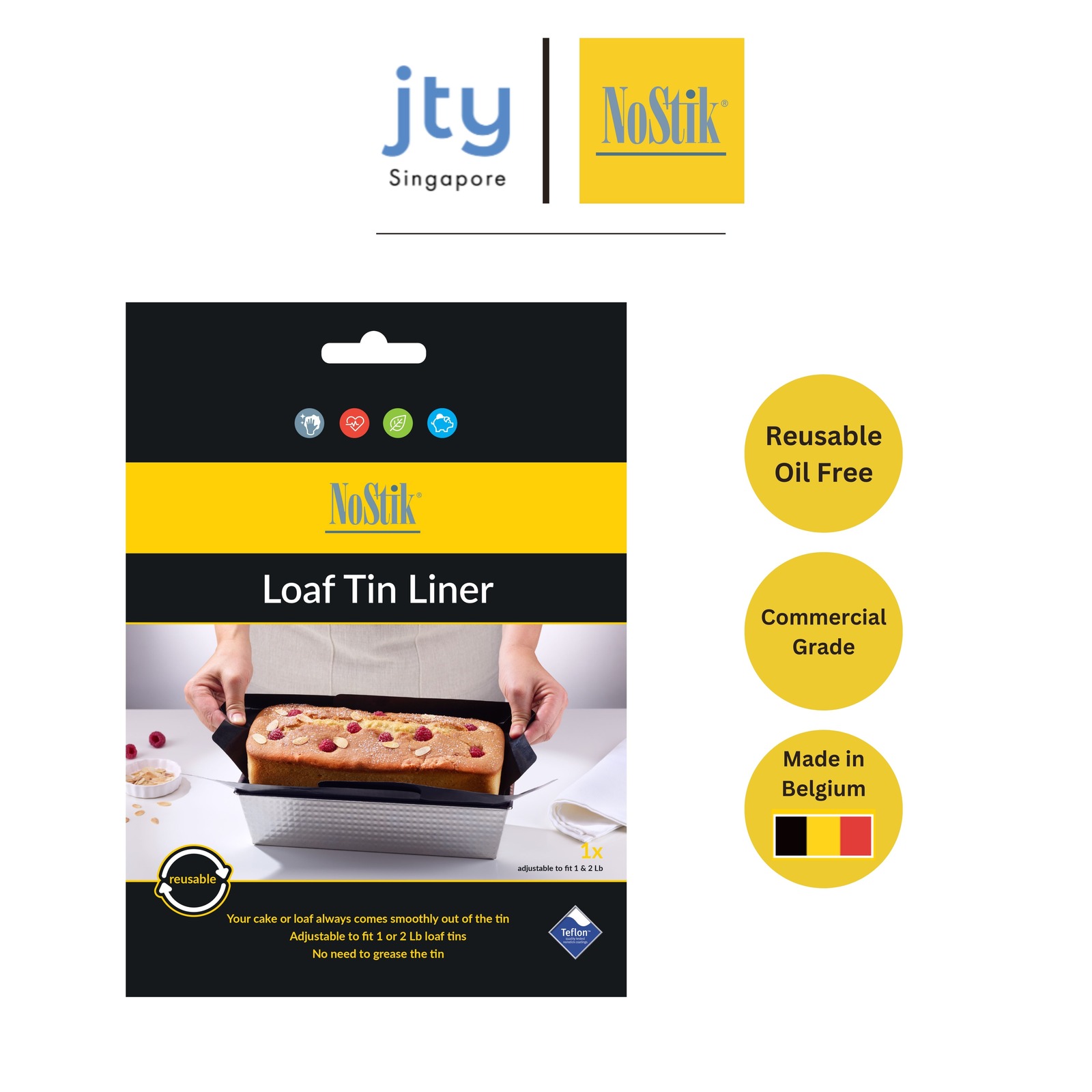 NoStik Reusable Loaf Tin Liner | NTUC FairPrice