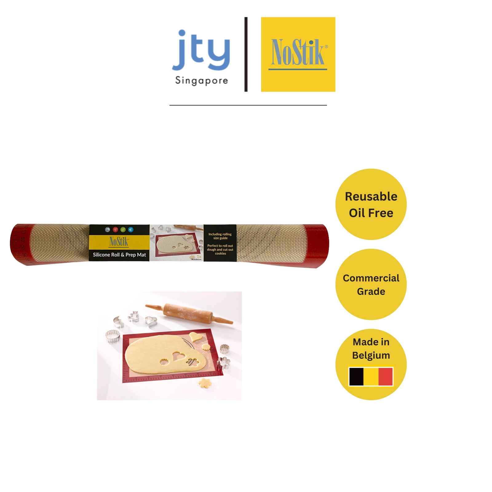 NoStik Reusable Silicone Roll & Prep Mat | NTUC FairPrice