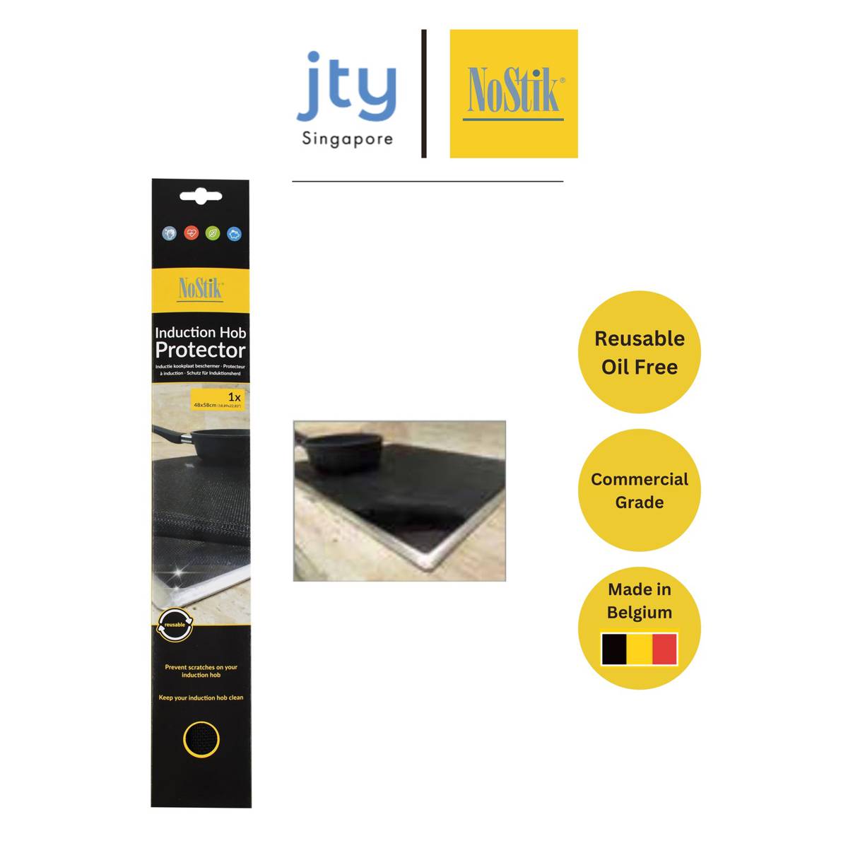 NoStik Reusable Induction Hob Protector Liner | NTUC FairPrice