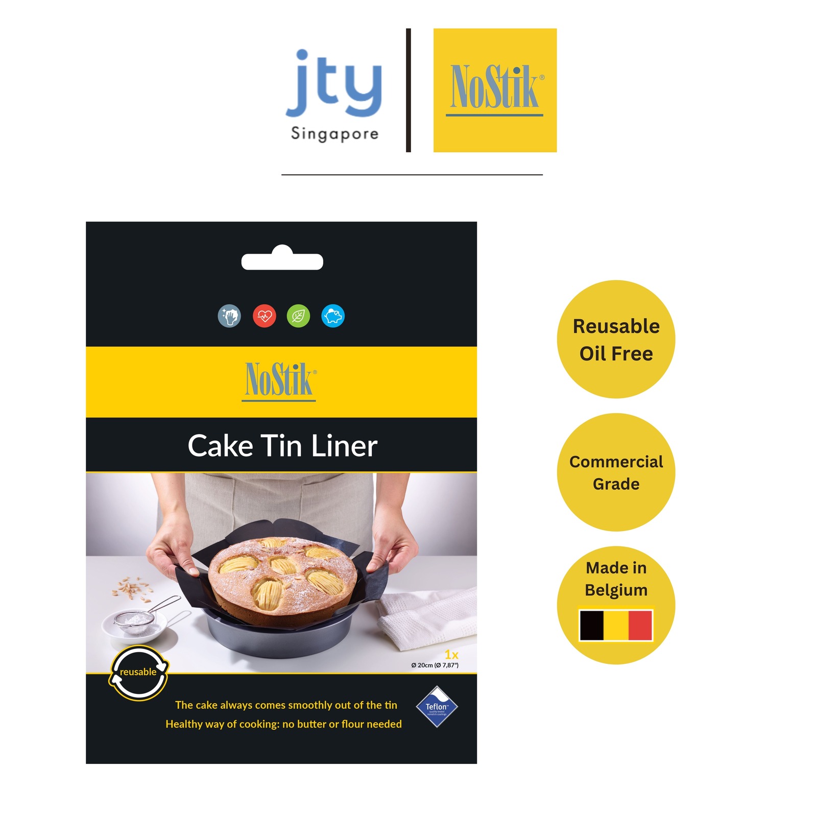 NoStik Reusable Cake Tin Liner Round | NTUC FairPrice