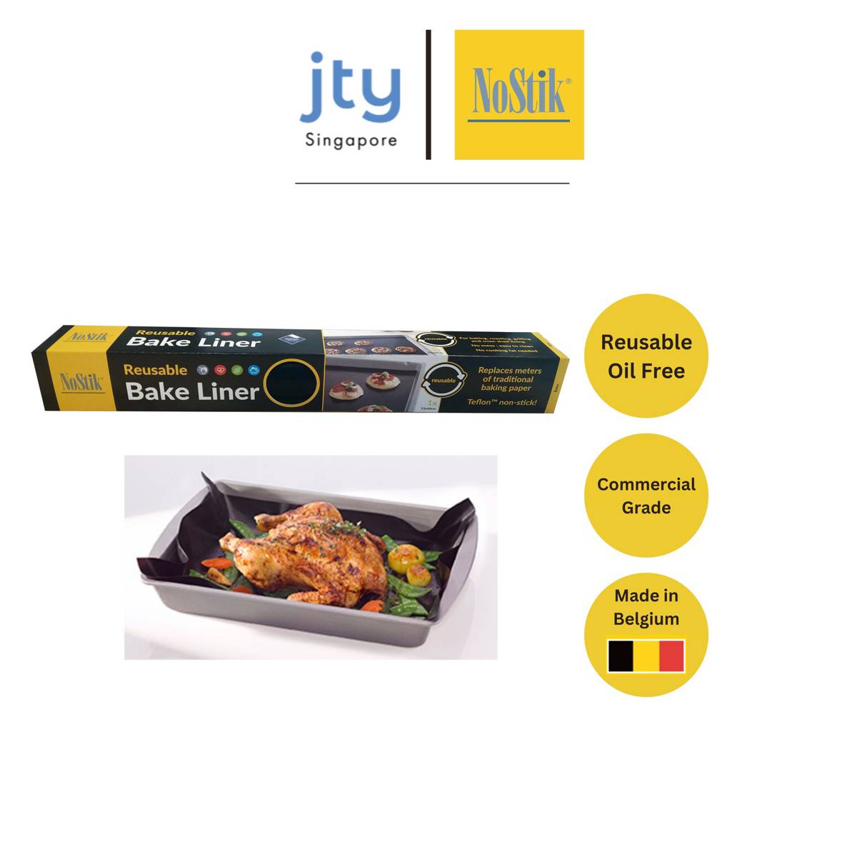 NoStik Reusable Bake Liner Large | NTUC FairPrice