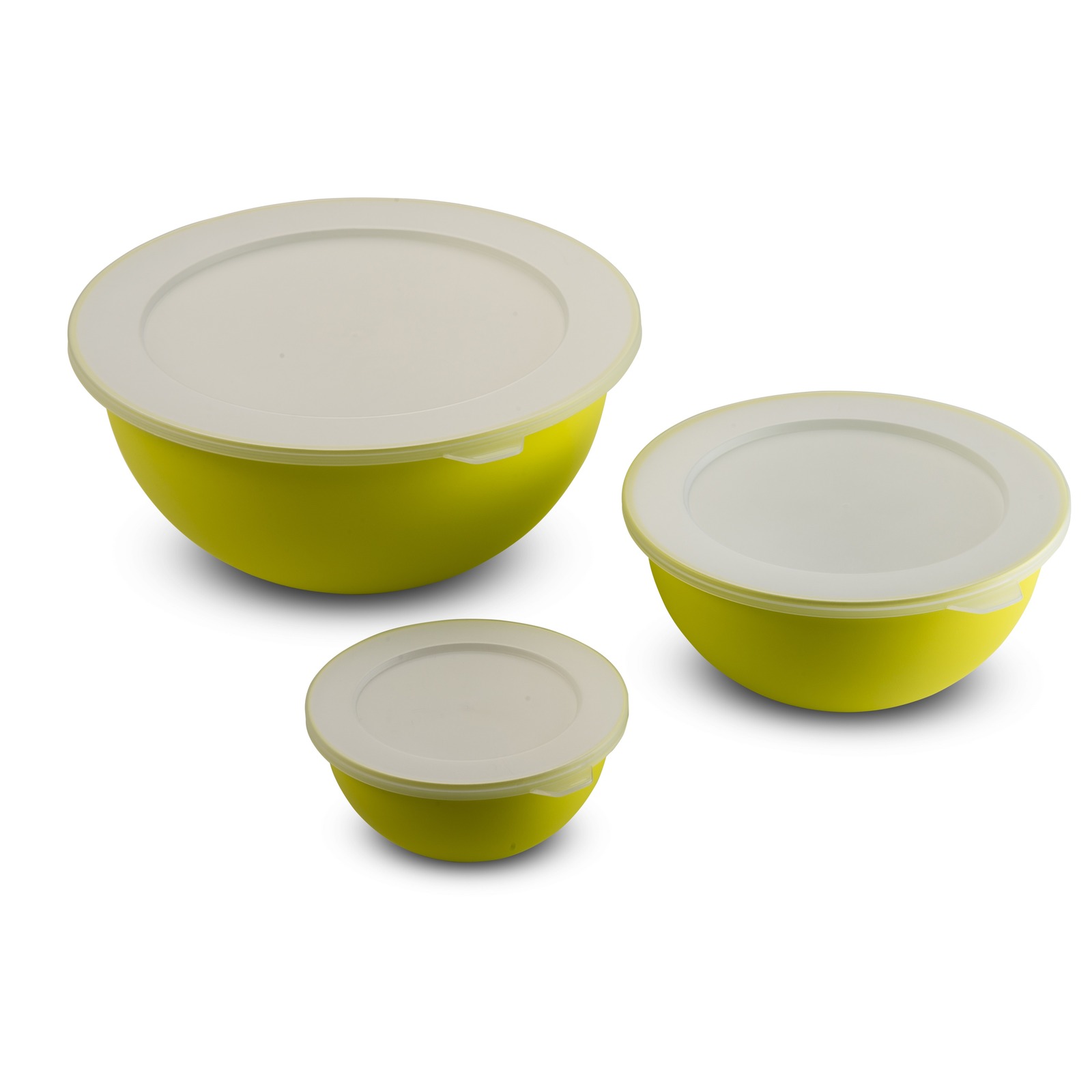 OMADA SANALIVING 3 BOWLS WITH COVERS, Lime | NTUC FairPrice