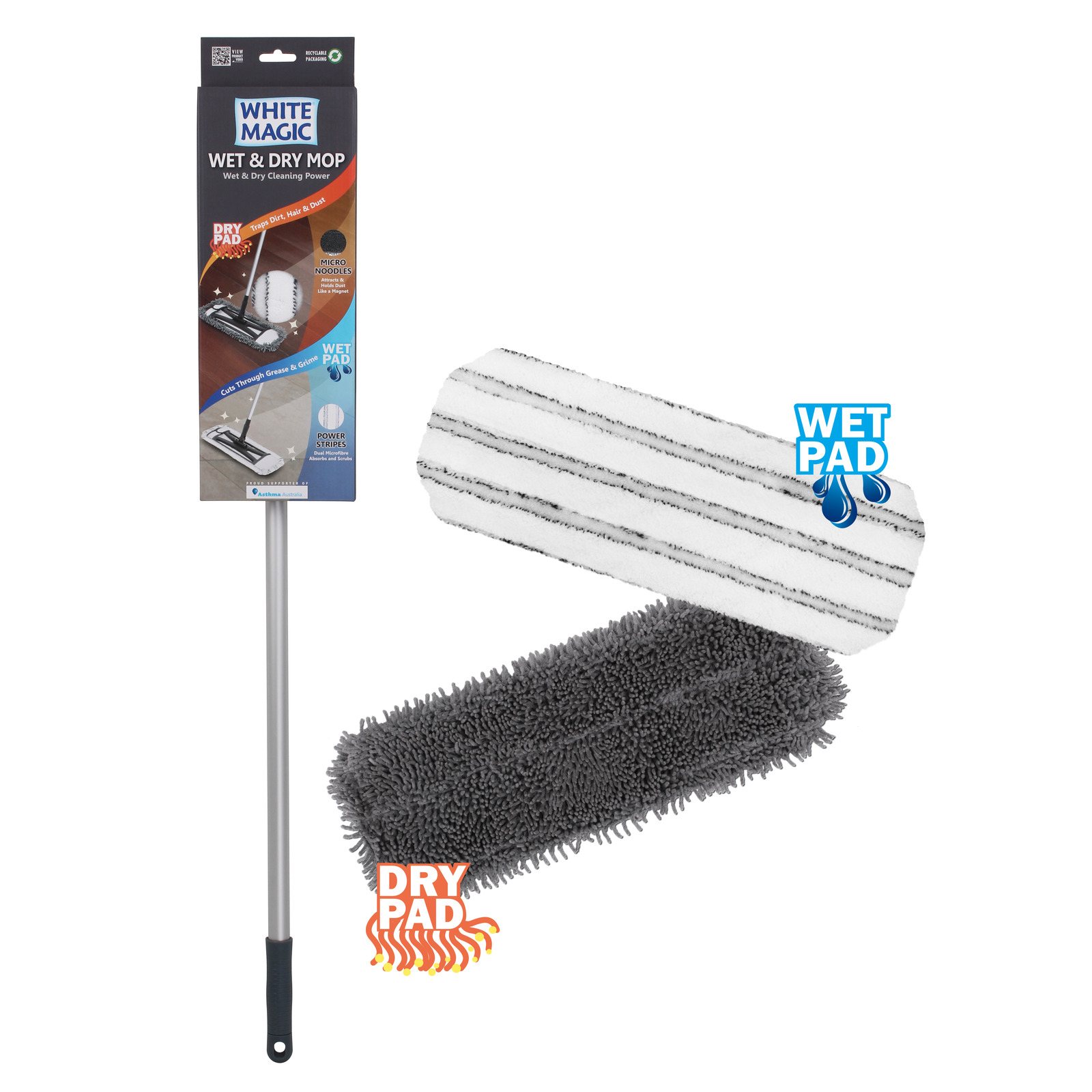 White Magic Wet & Dry Mop Wet & Dry Cleaning Power | NTUC FairPrice