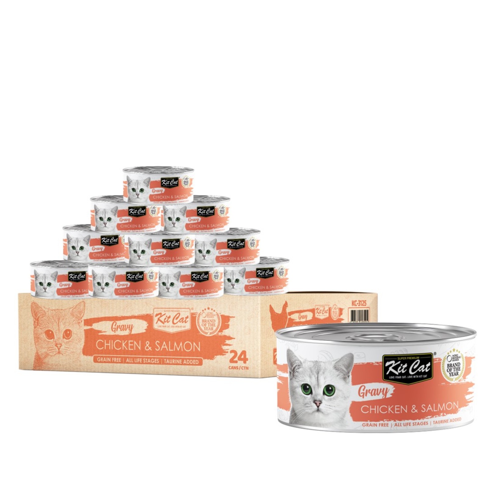 Kit Cat Gravy For Cats - Chicken & Salmon | NTUC FairPrice
